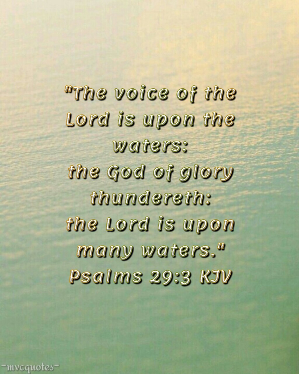 Bible Quotes by MVCquotes - Psalms 29:3