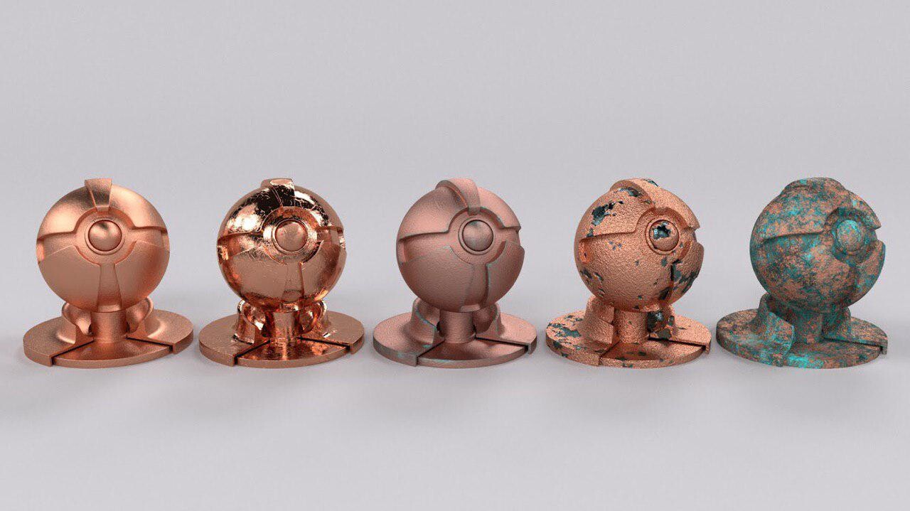 ArtStation - Copper and Lead PBR Shaders