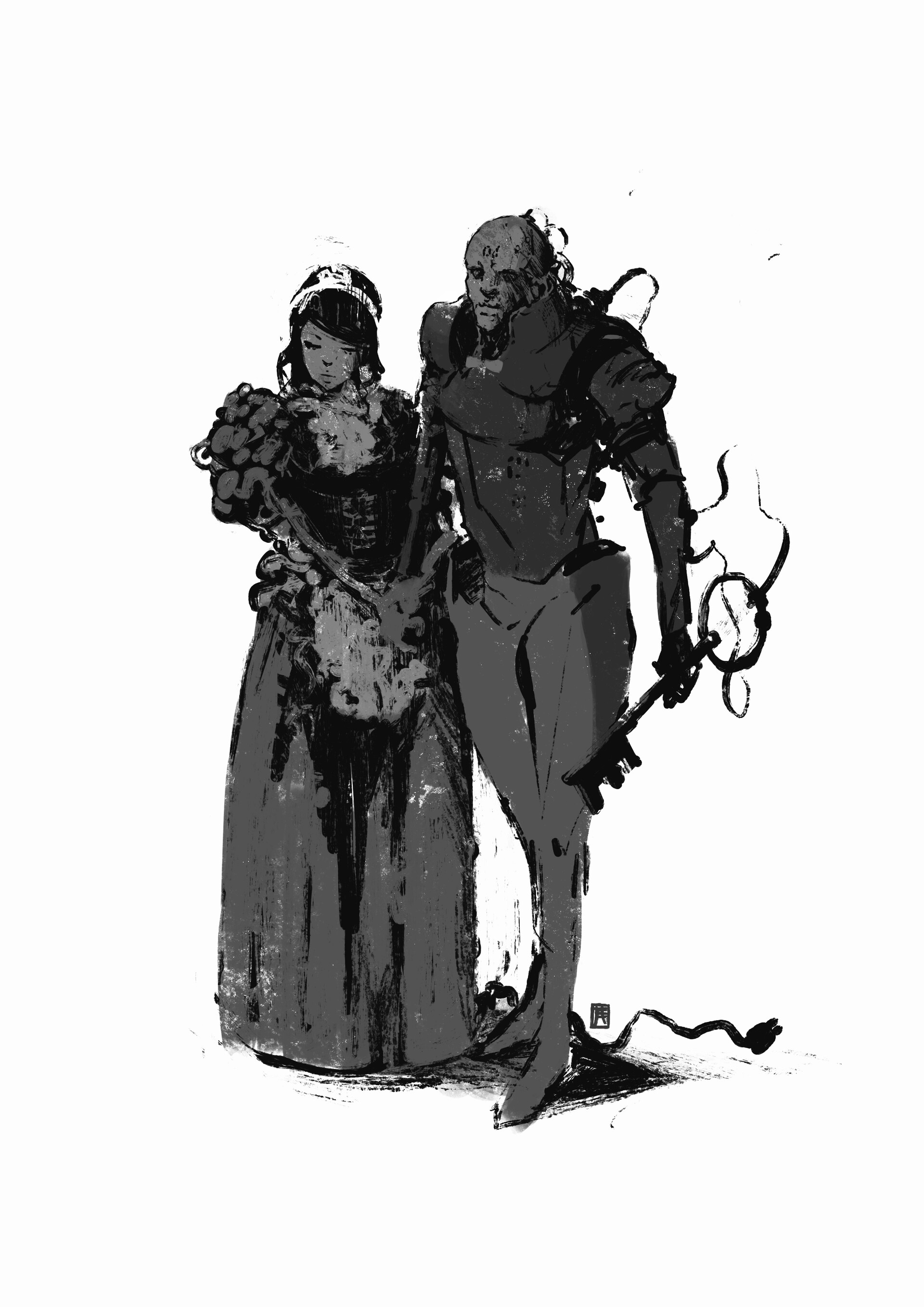 ArtStation - The Butler and the Maid are very much in Love//02