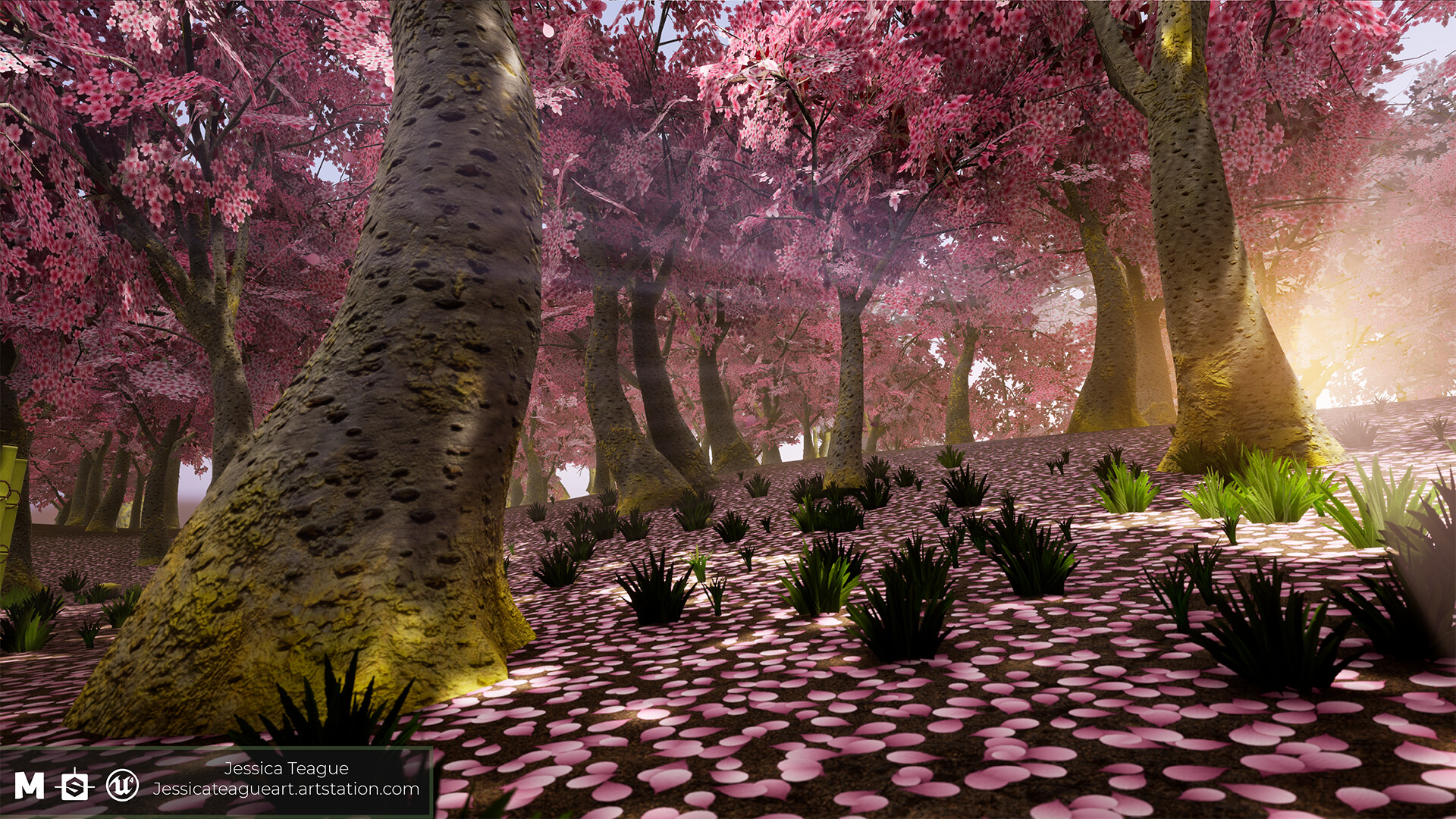 Jessica Teague - Realtime VFX Artist - Japanese Shrine in 2 Seasons