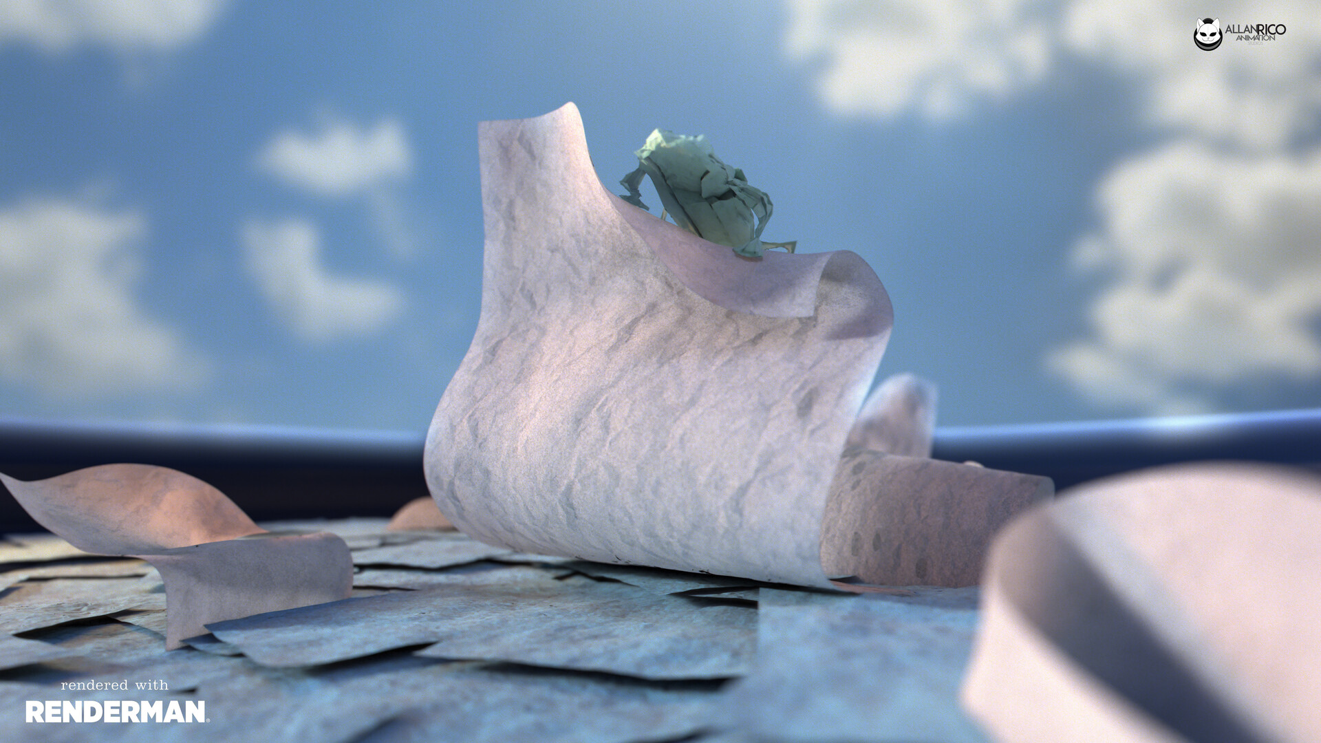 ArtStation - Paper Frog Diorama