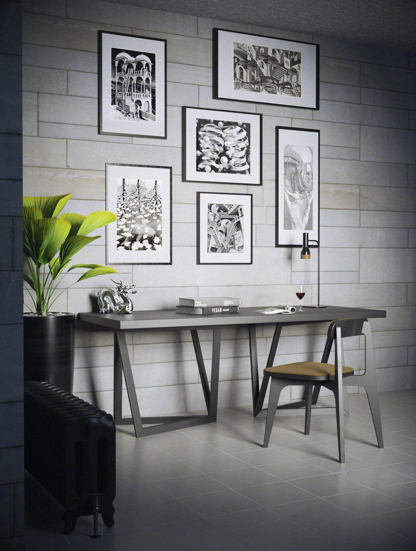 ArtStation - The reading desk