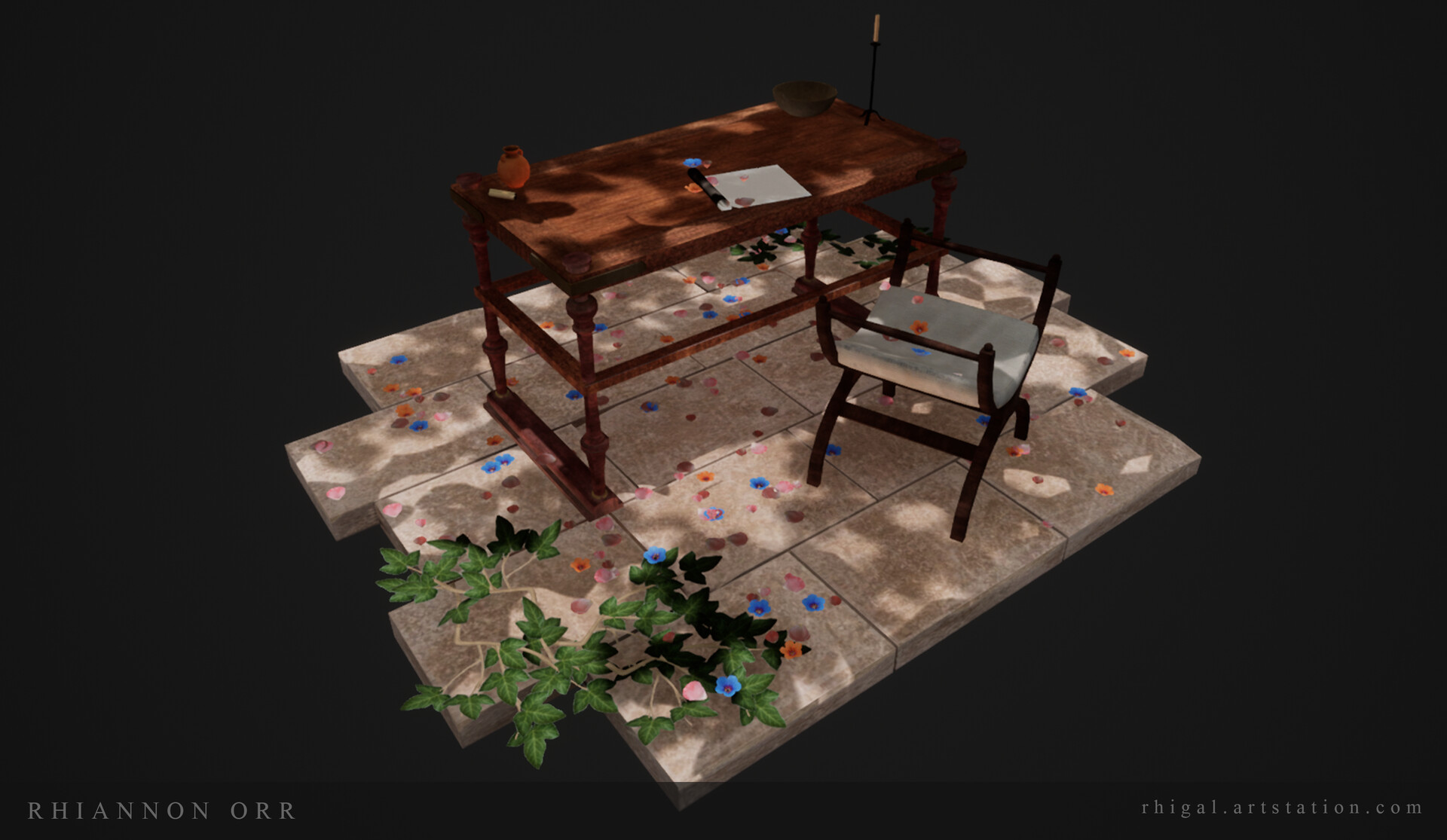 ArtStation - Roman Writing Desk