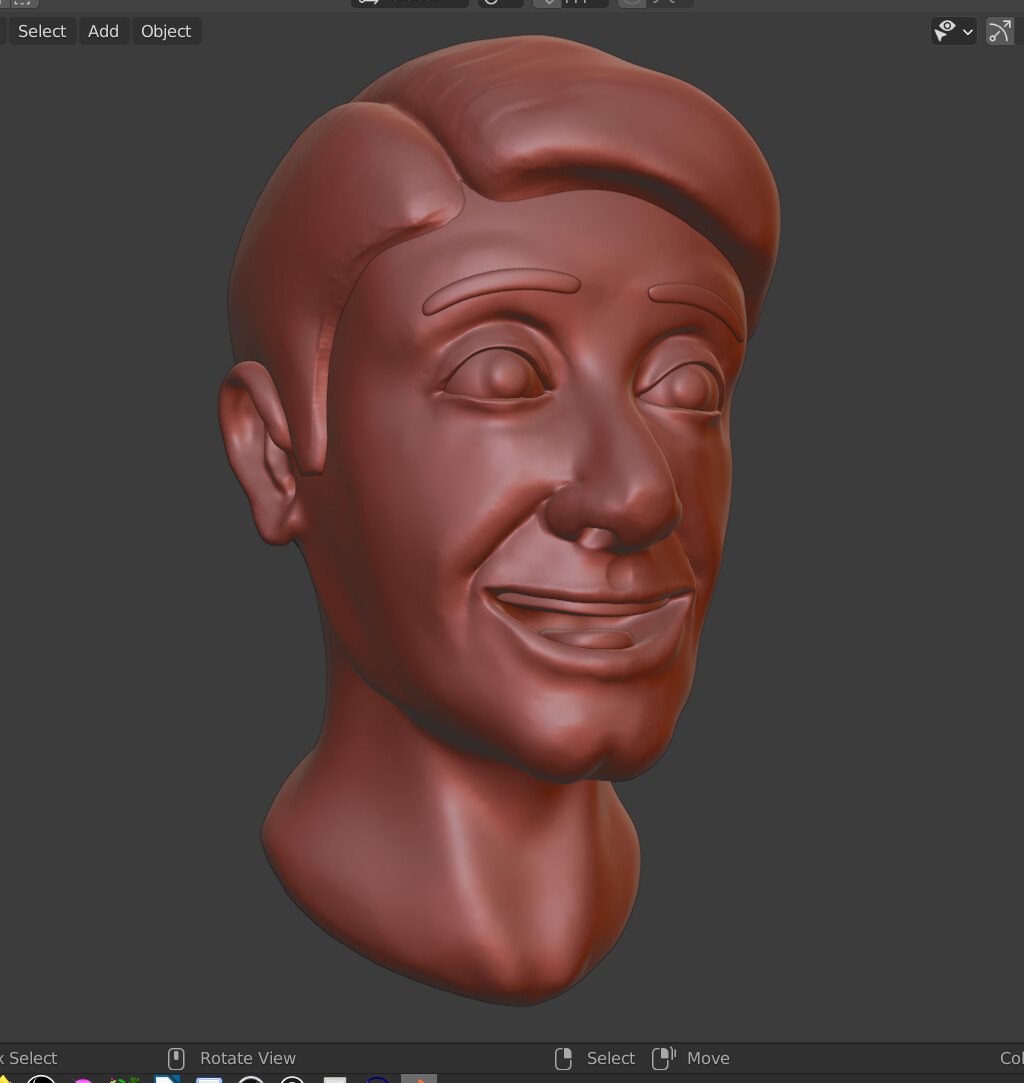Ryan King - Sculpting a Stylized Face For Beginners (Blender Tutorial)