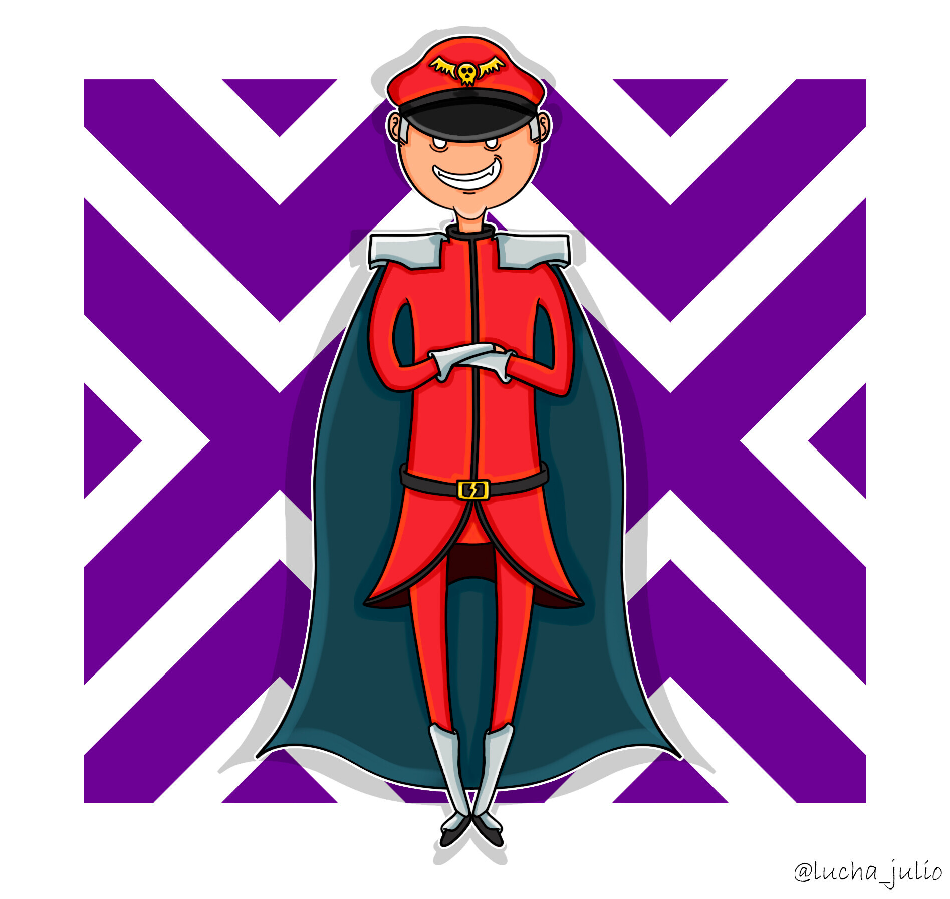 ArtStation - M.Bison Cartoon