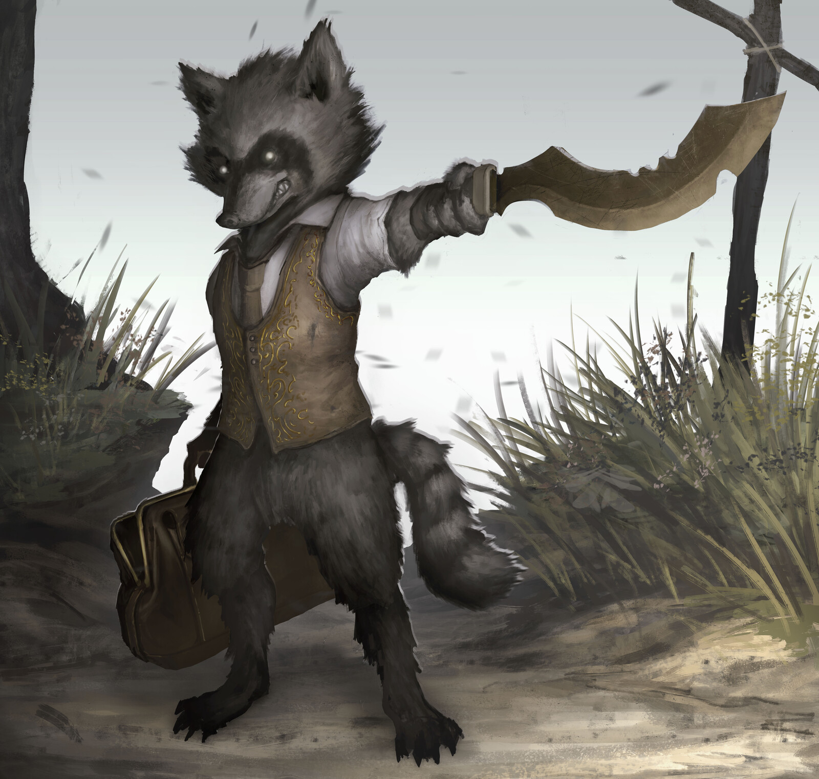 SprinKah - DnD Racoon Character Commission