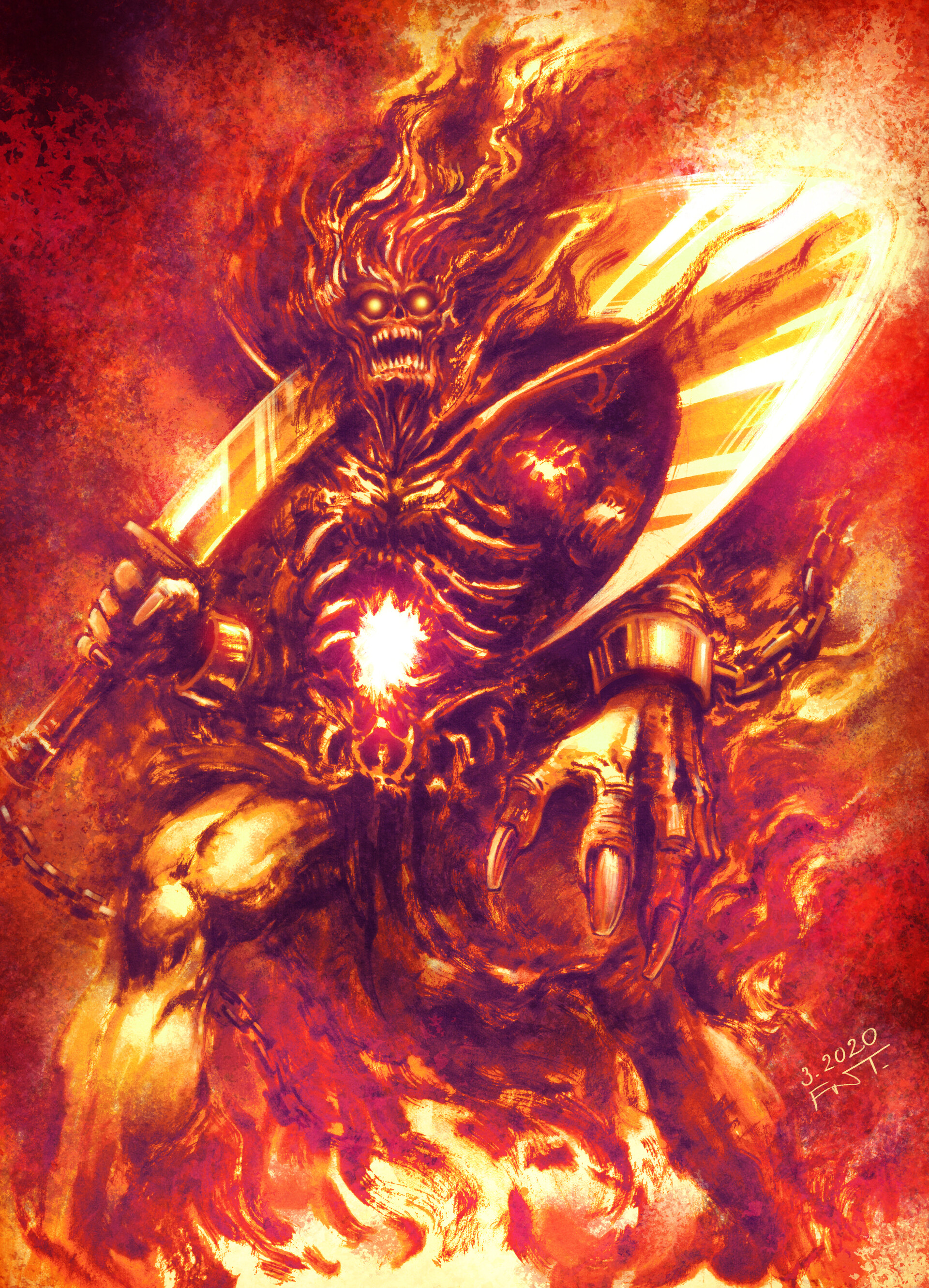ArtStation - Surtr demon