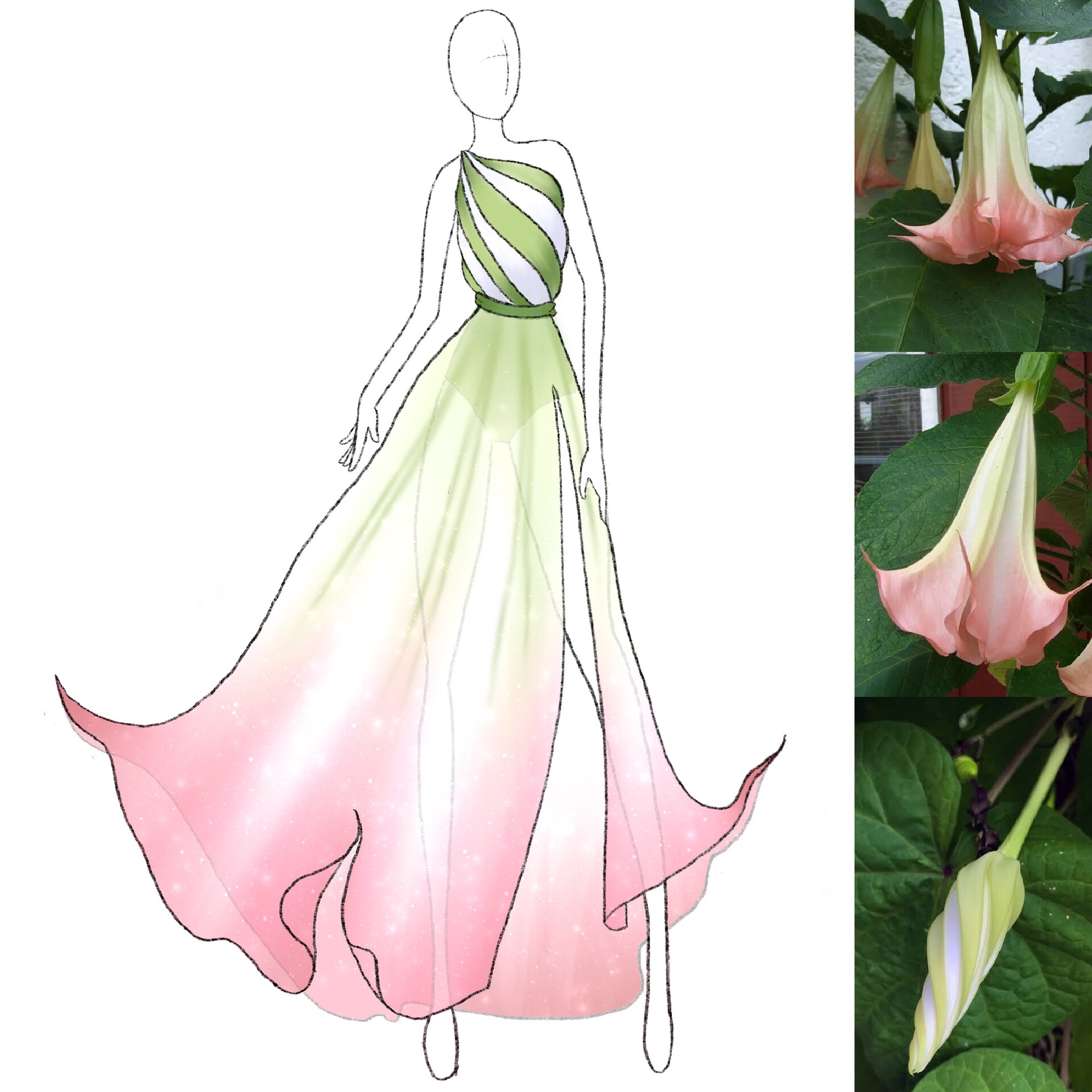 ArtStation - Moon Flower Dress