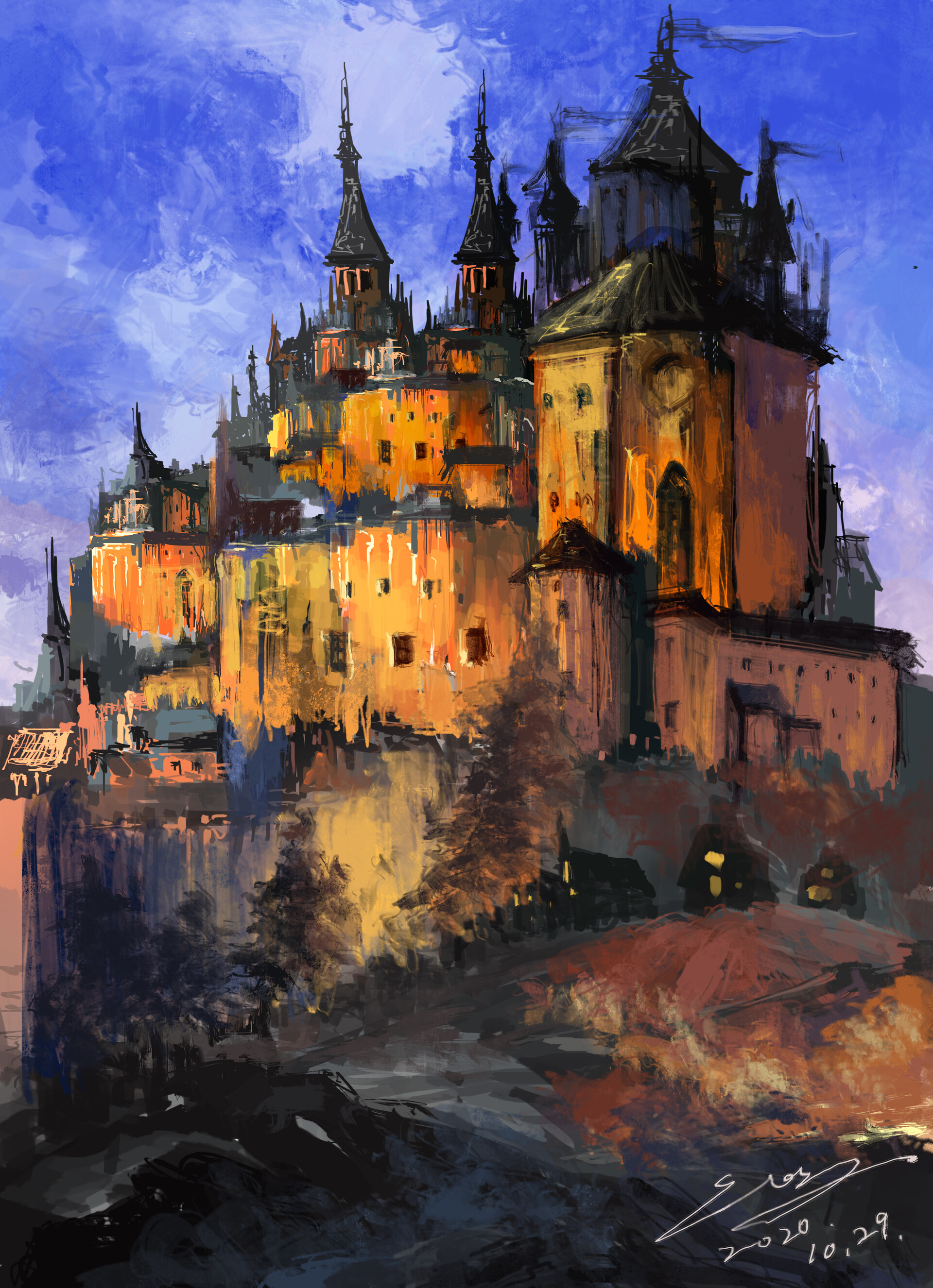 ArtStation - Medieval CASTLE Concept 02