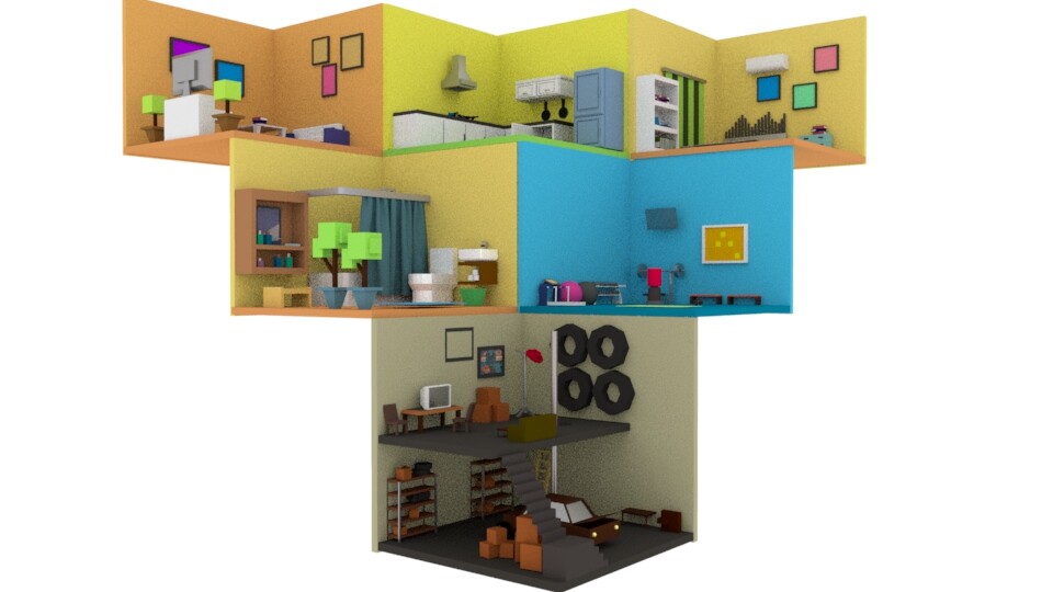 ArtStation - isometric ( 3D model)