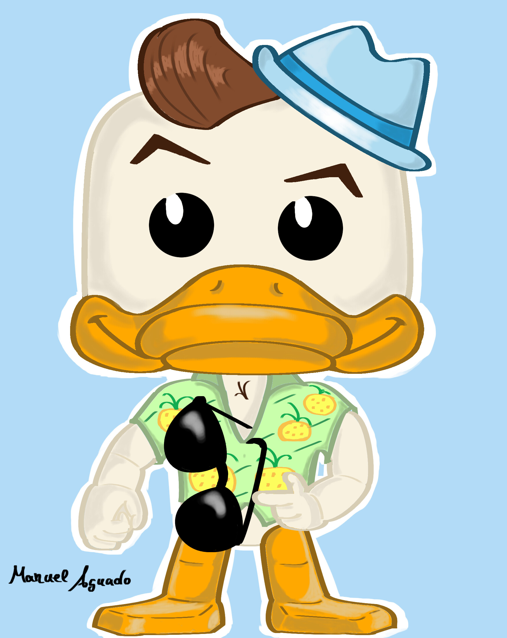 Manu Aguado - Ducky Rupert Duckman Funko Pop version