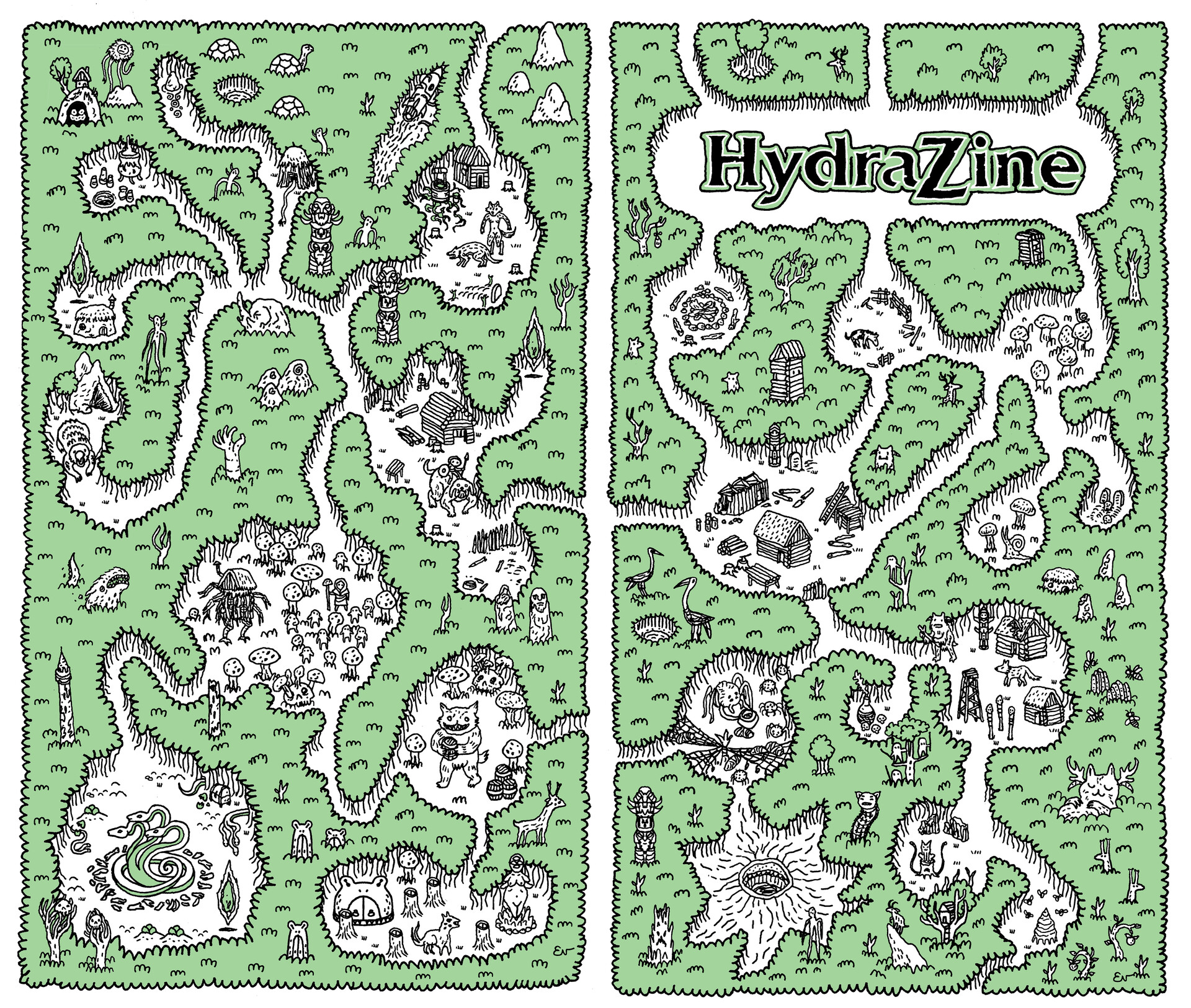 ArtStation - Map Cover for Hydra Zine