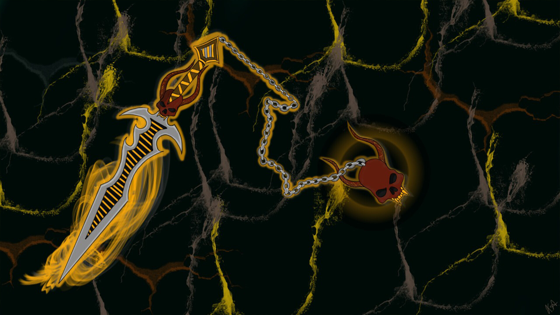 ArtStation - fire sword