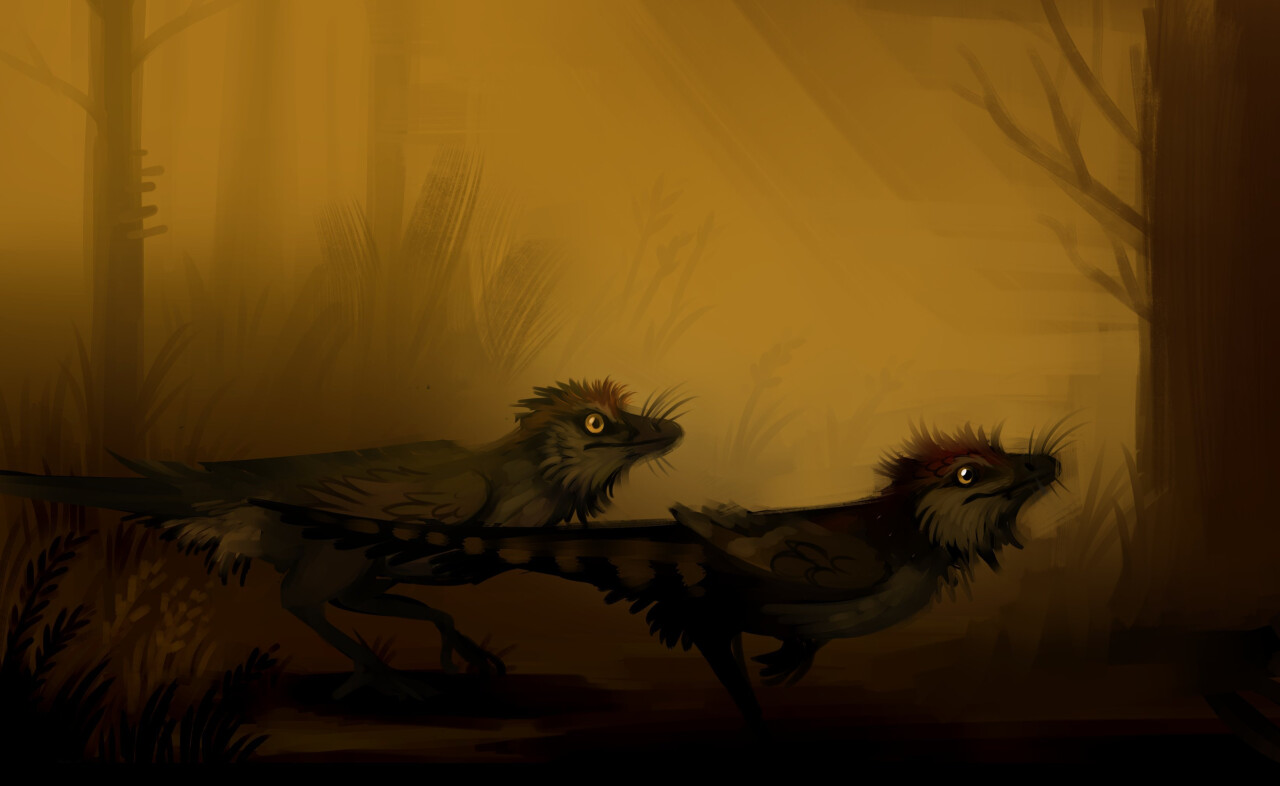 ArtStation - Little Raptors