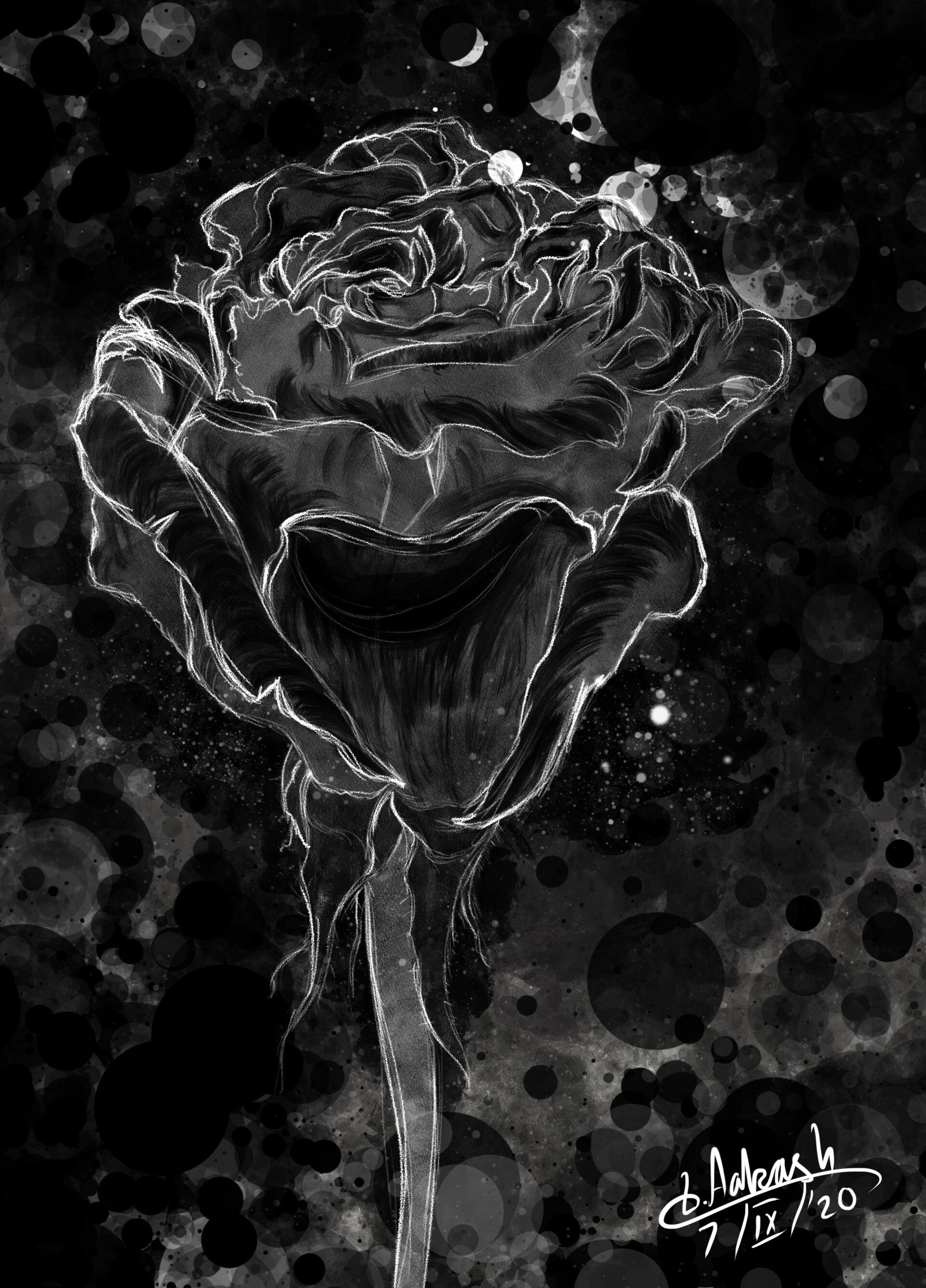 ArtStation - Black rose