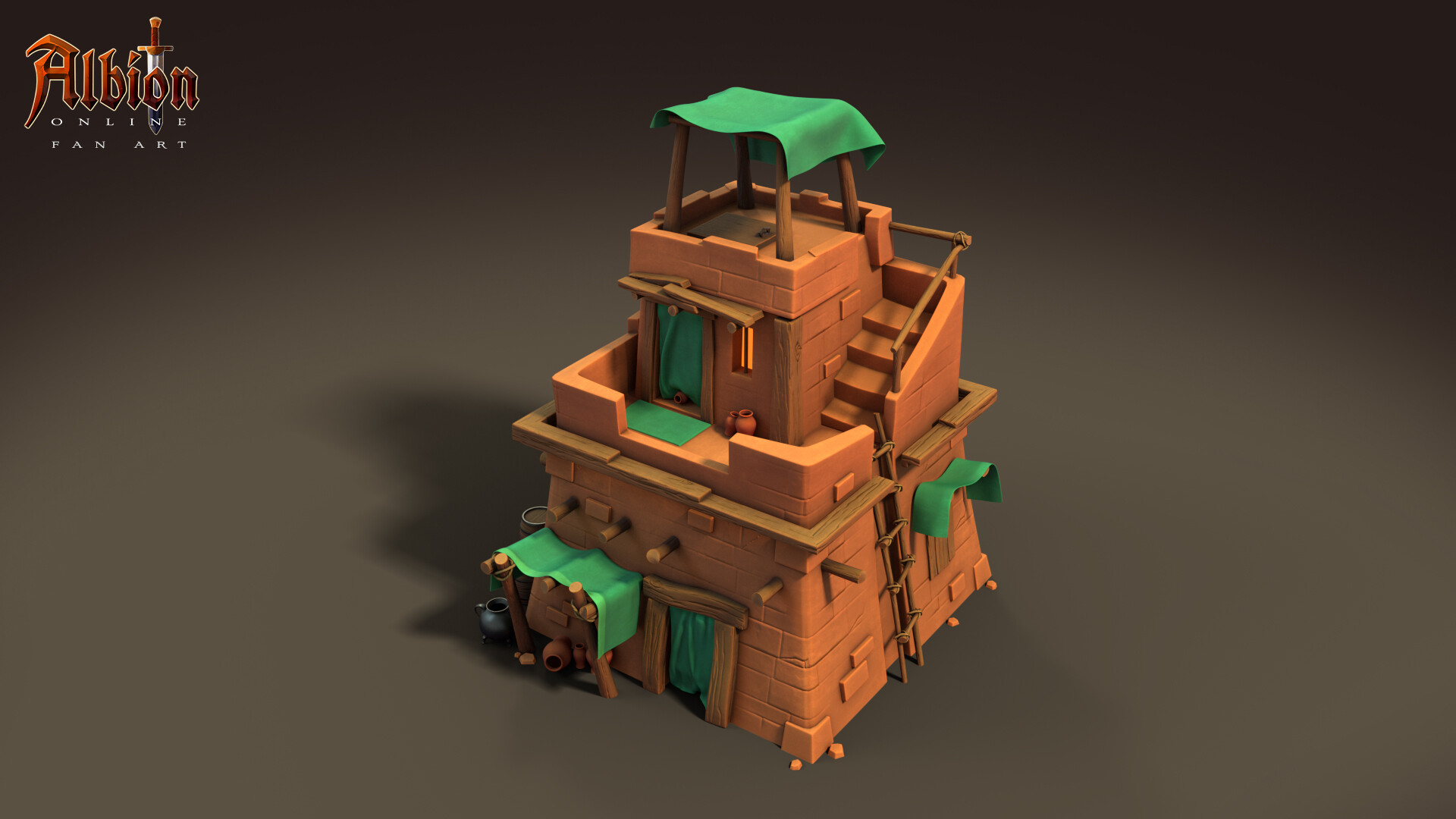 ArtStation - Albion Stylized House