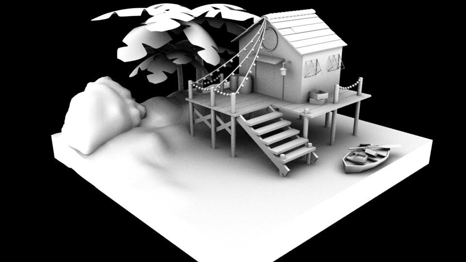 ArtStation - Low poly Island