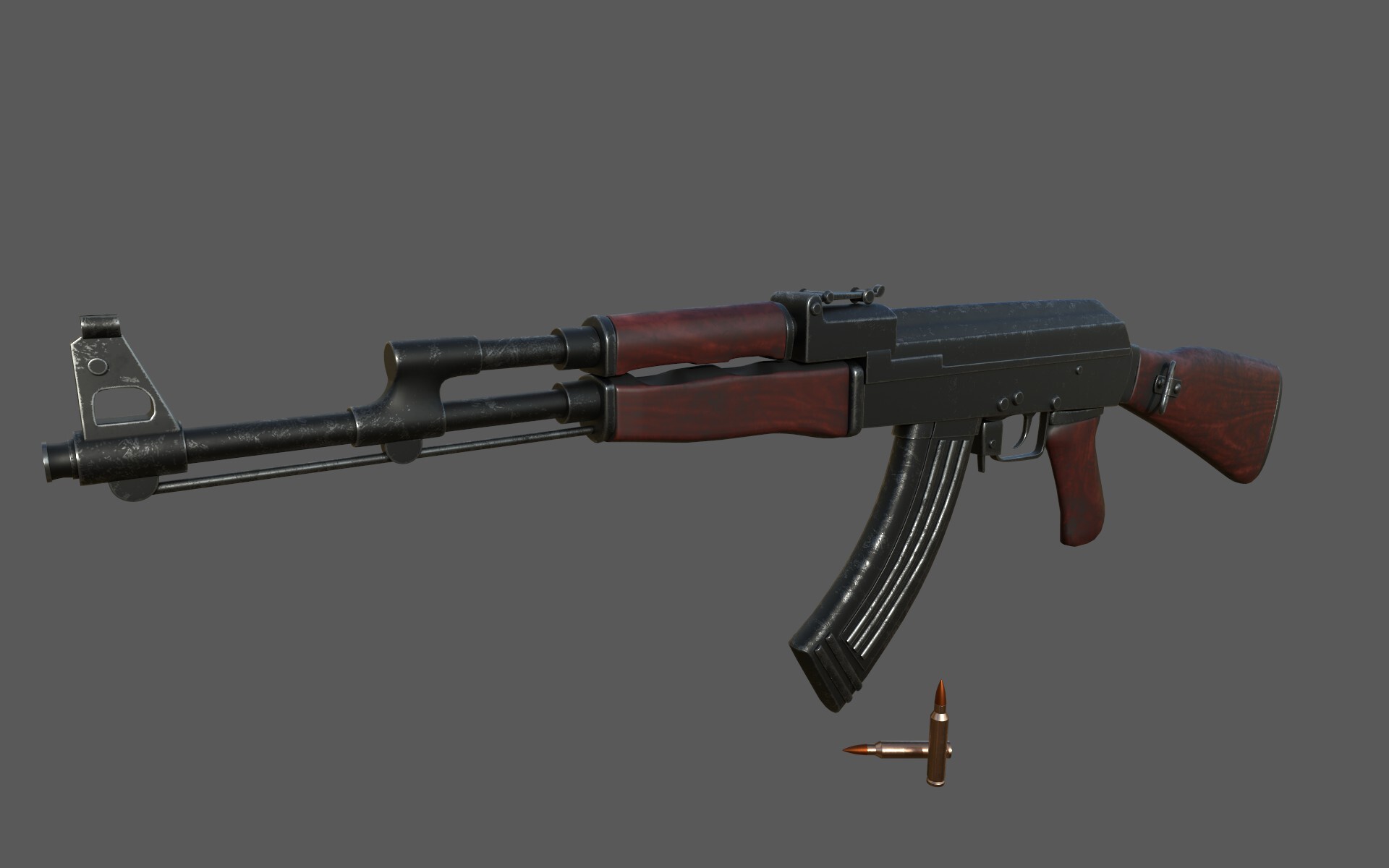ArtStation - AK 47 Modelling & Texturing