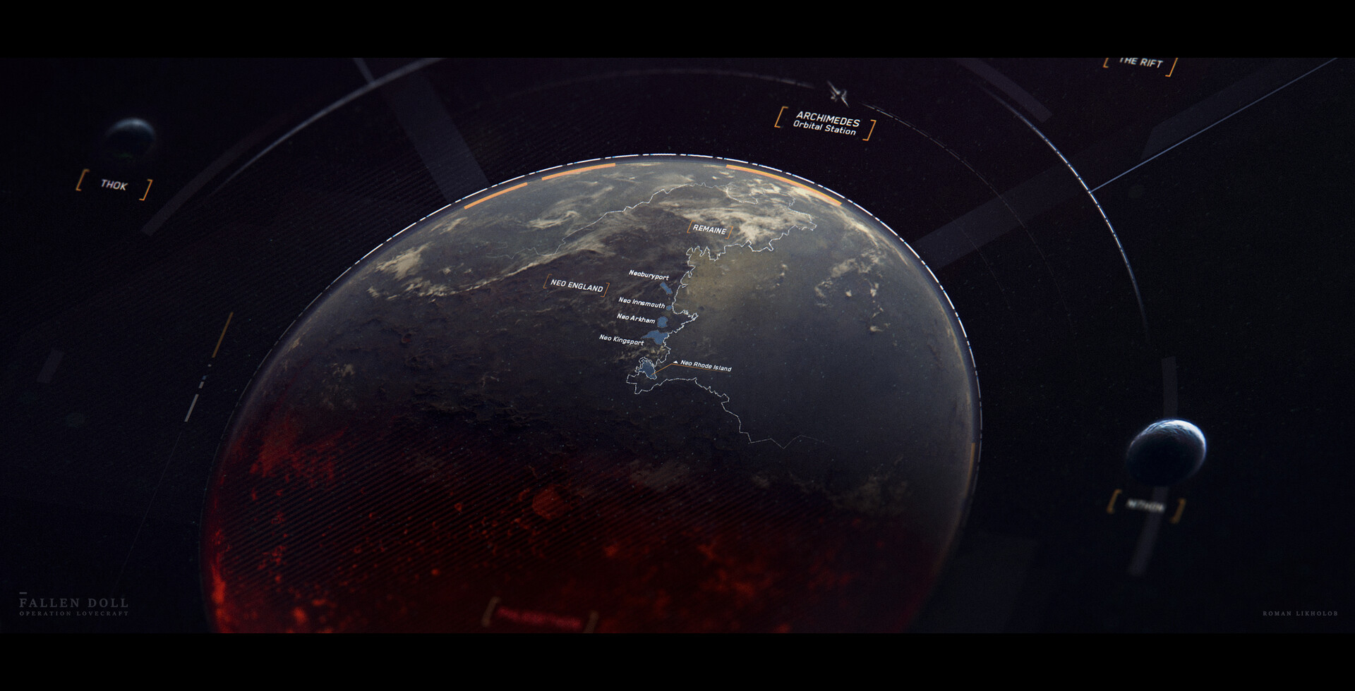 Roman Likholob Art - Yuggoth moons