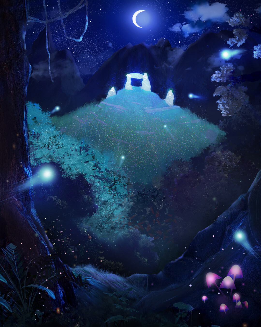 ArtStation - Wisp Forest