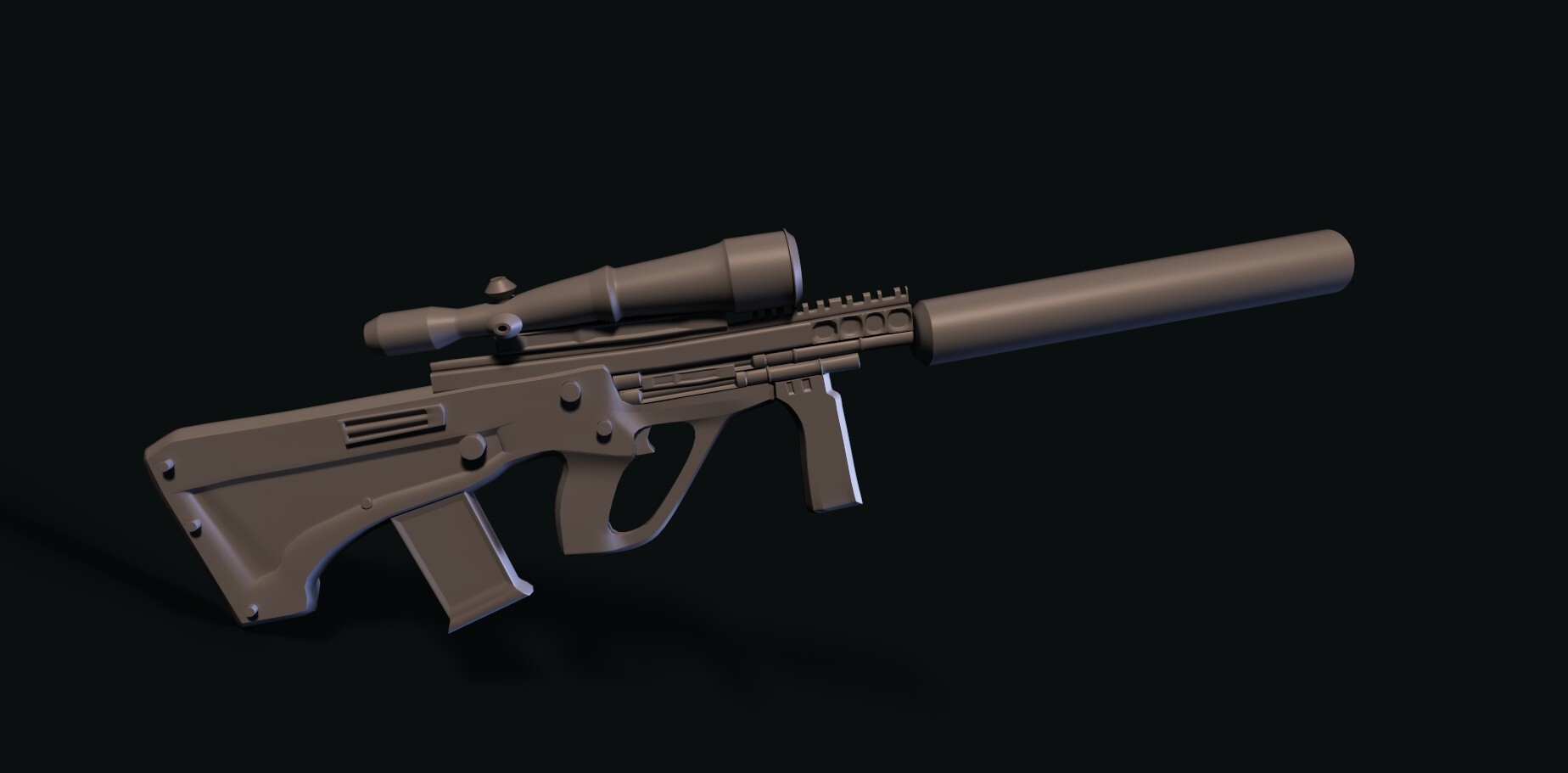 ArtStation - AUG RIFLE