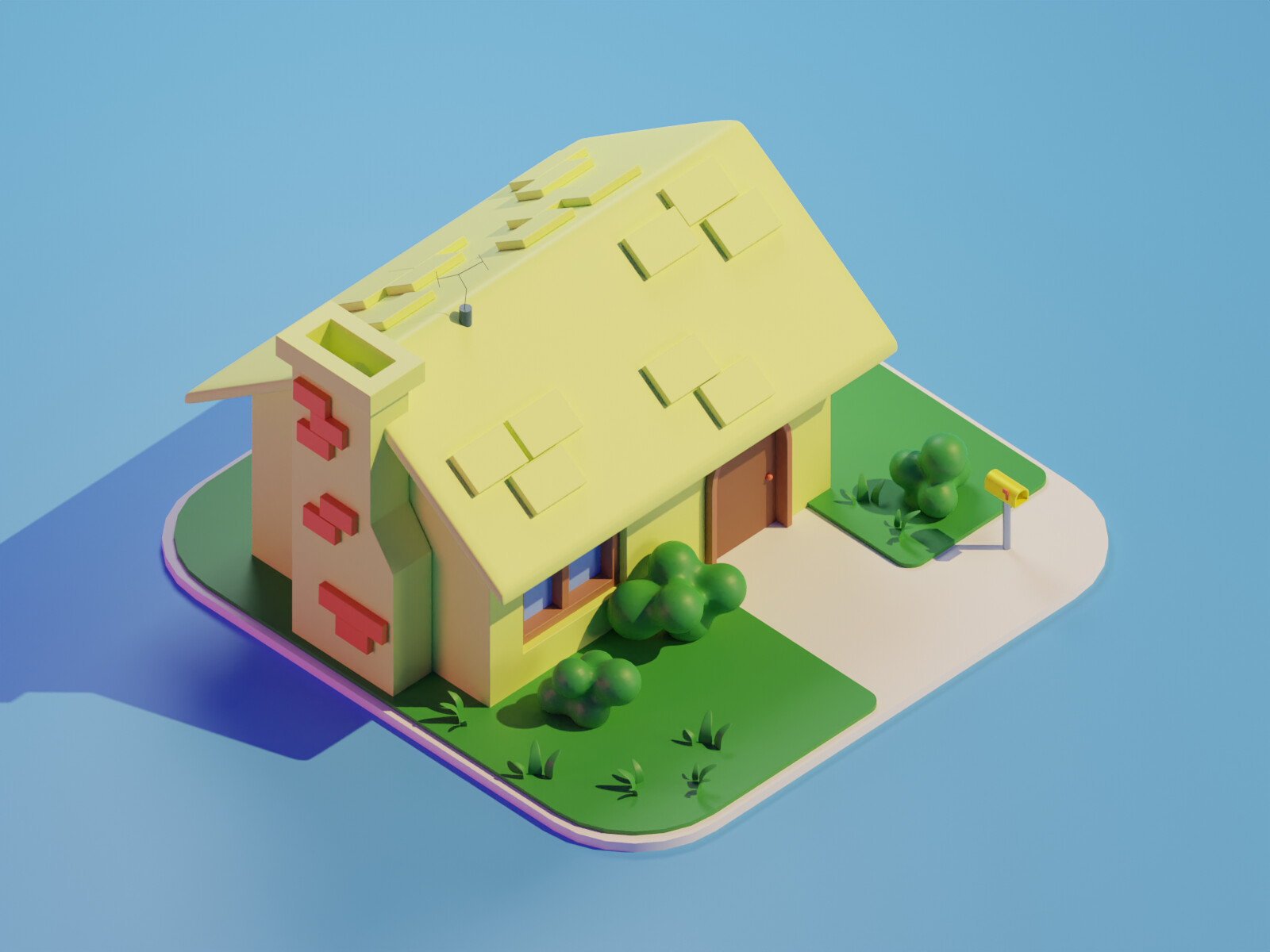 ArtStation - Cartoon House, DenneD