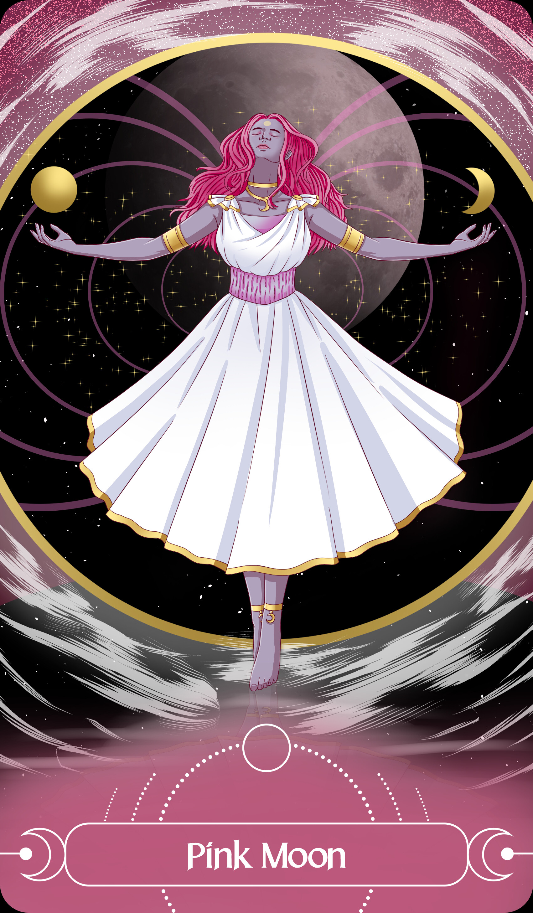 ArtStation - Into The Orbit Of The Moon Oracle / Pink Moon