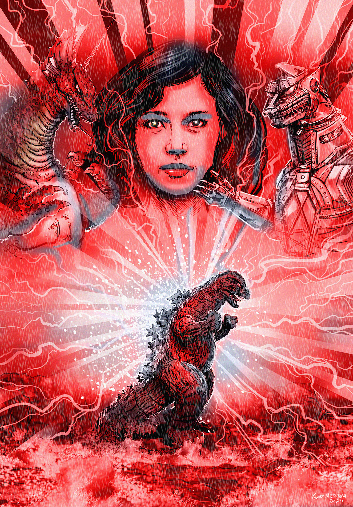 ArtStation - Retro Monster Montage