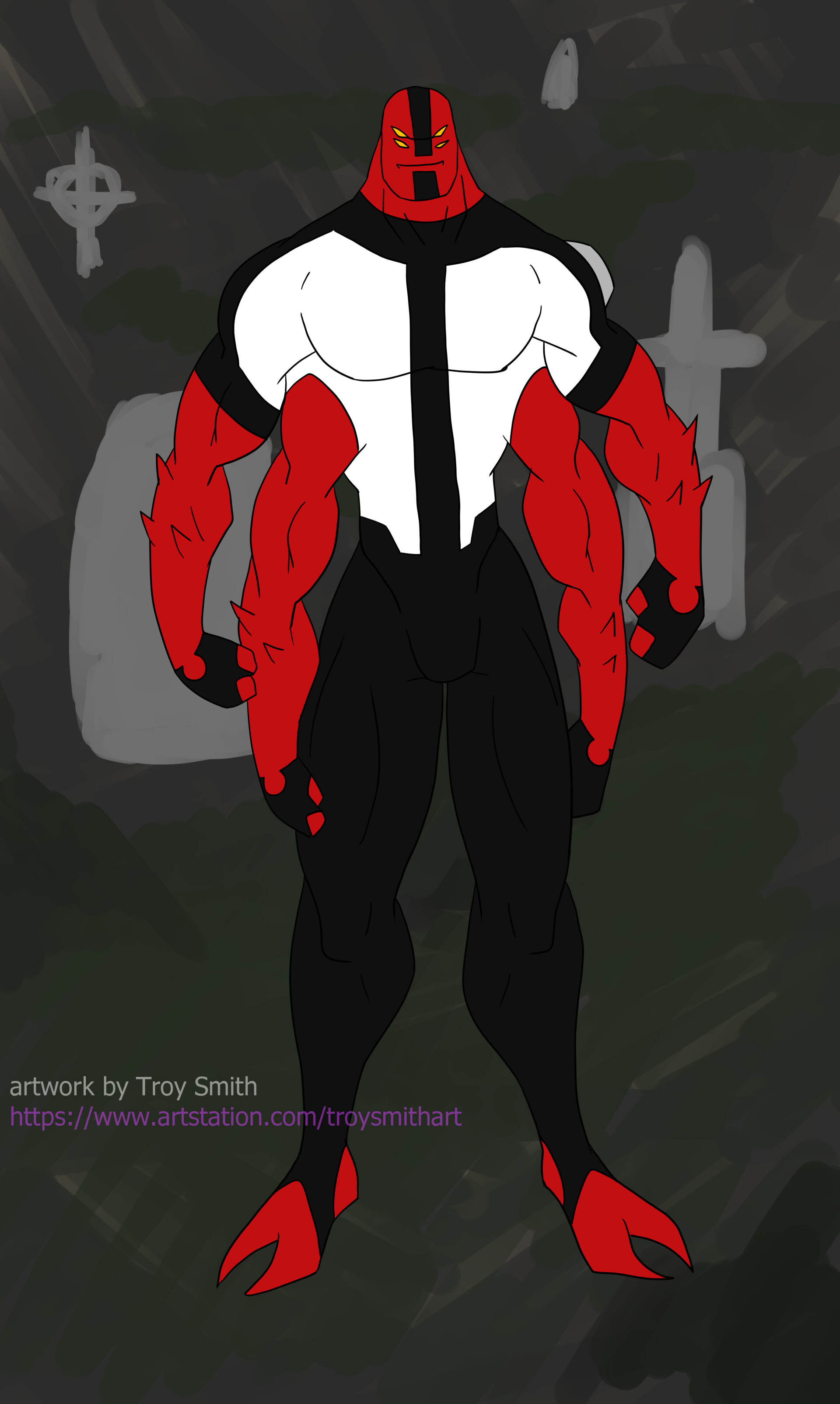 how to draw four arms step by step