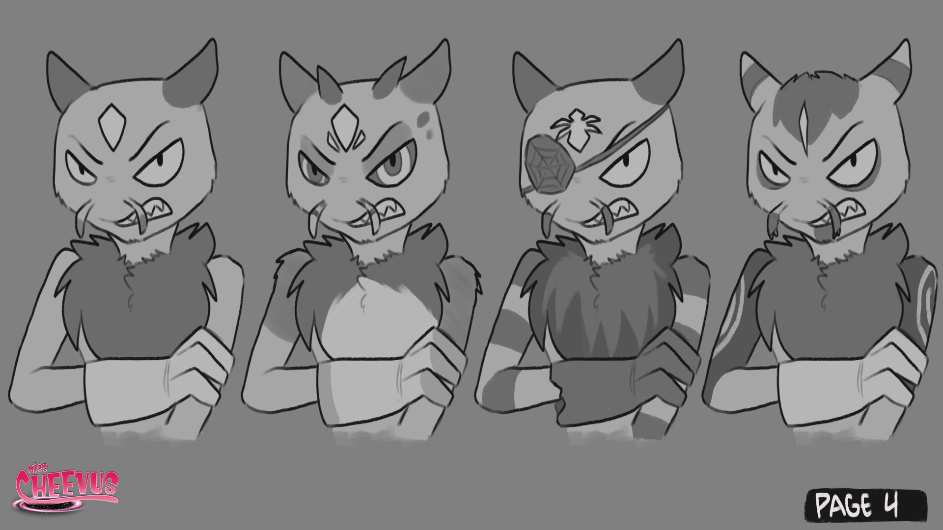 Tyra - Concept Sketches forMiss Cheevus at VFS