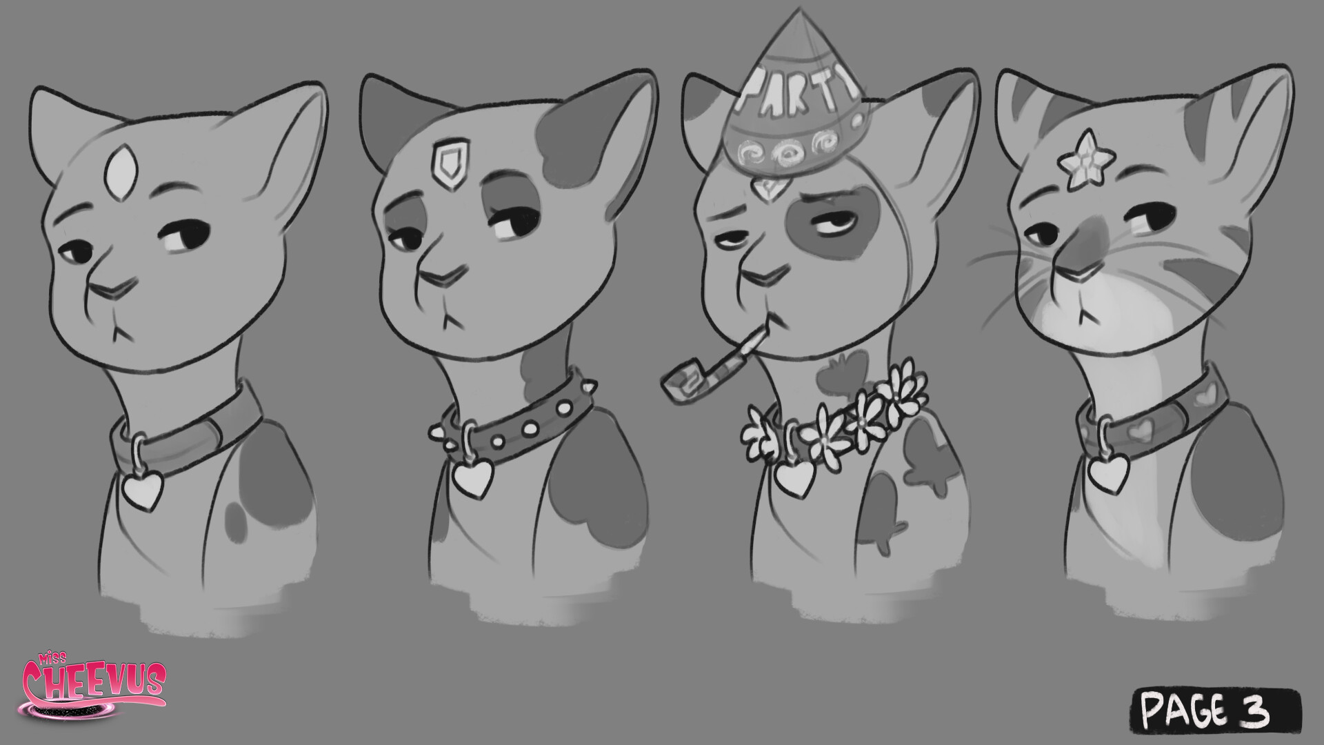 Tyra - Concept Sketches forMiss Cheevus at VFS