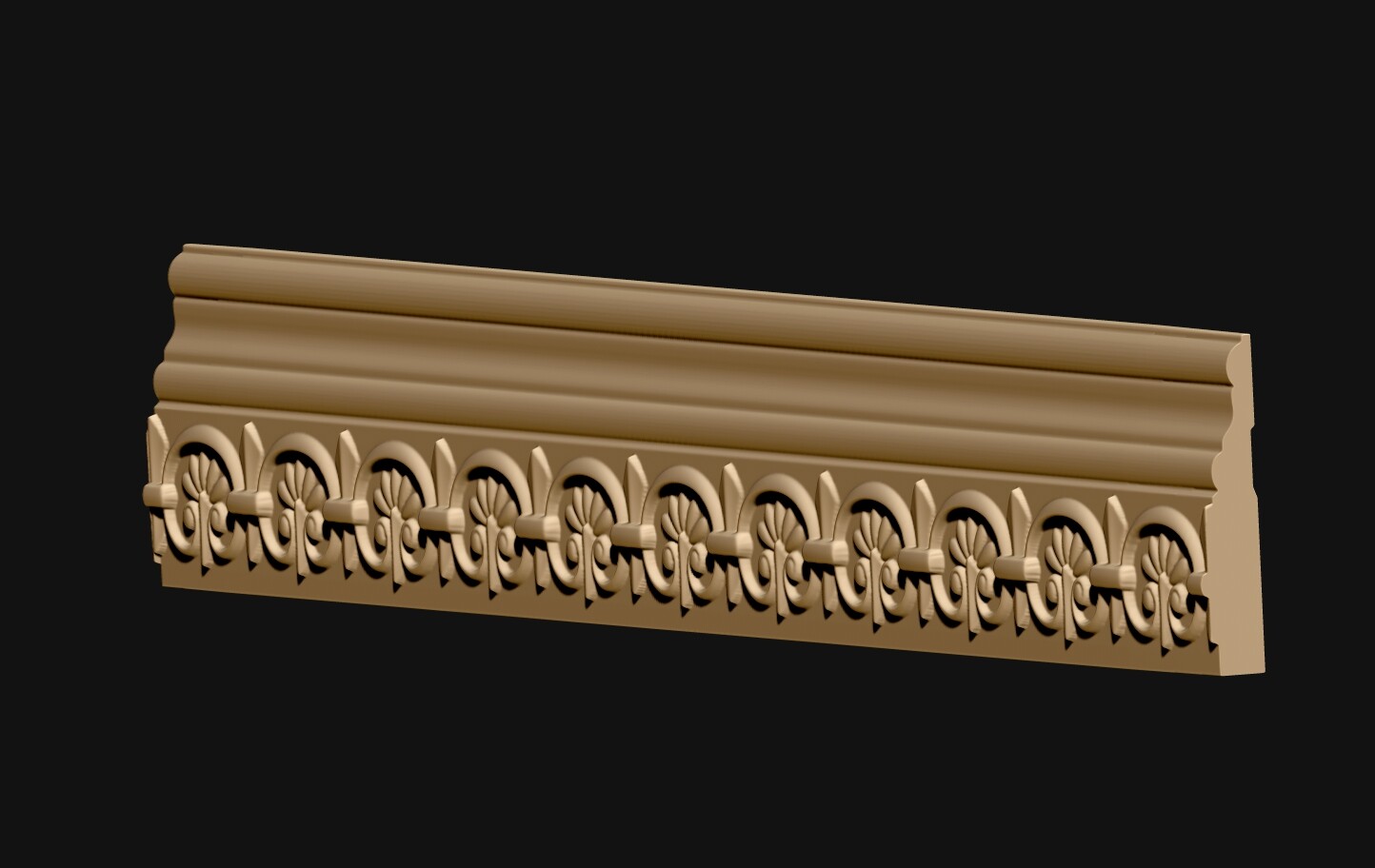 Joshua Enos - Custom wall trim design made in zbrush