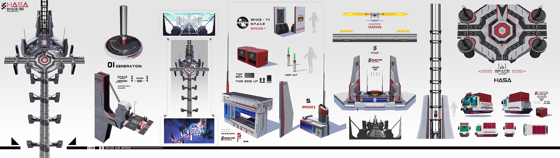 ArtStation - space elevator