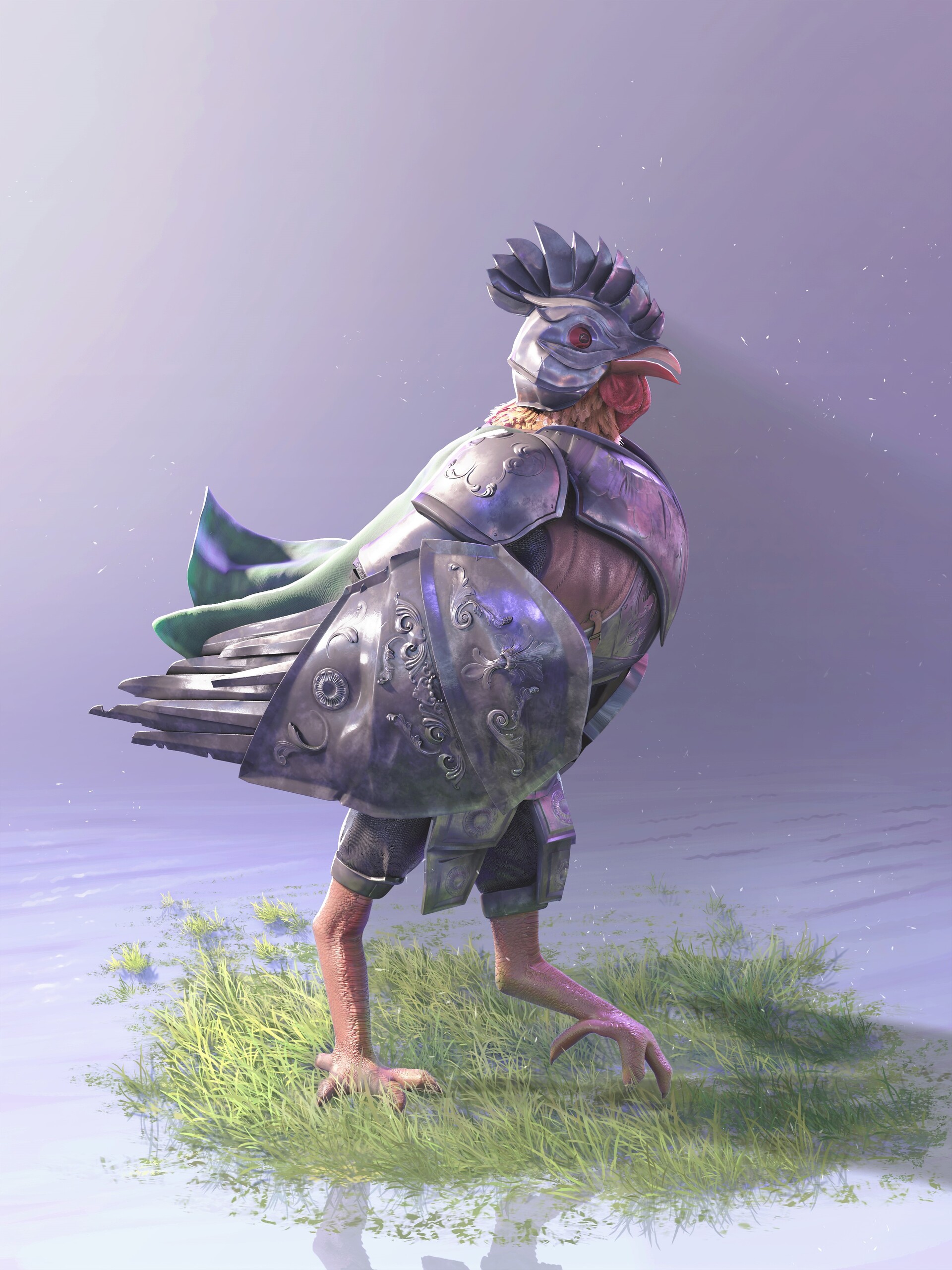 ArtStation - Armored Rooster