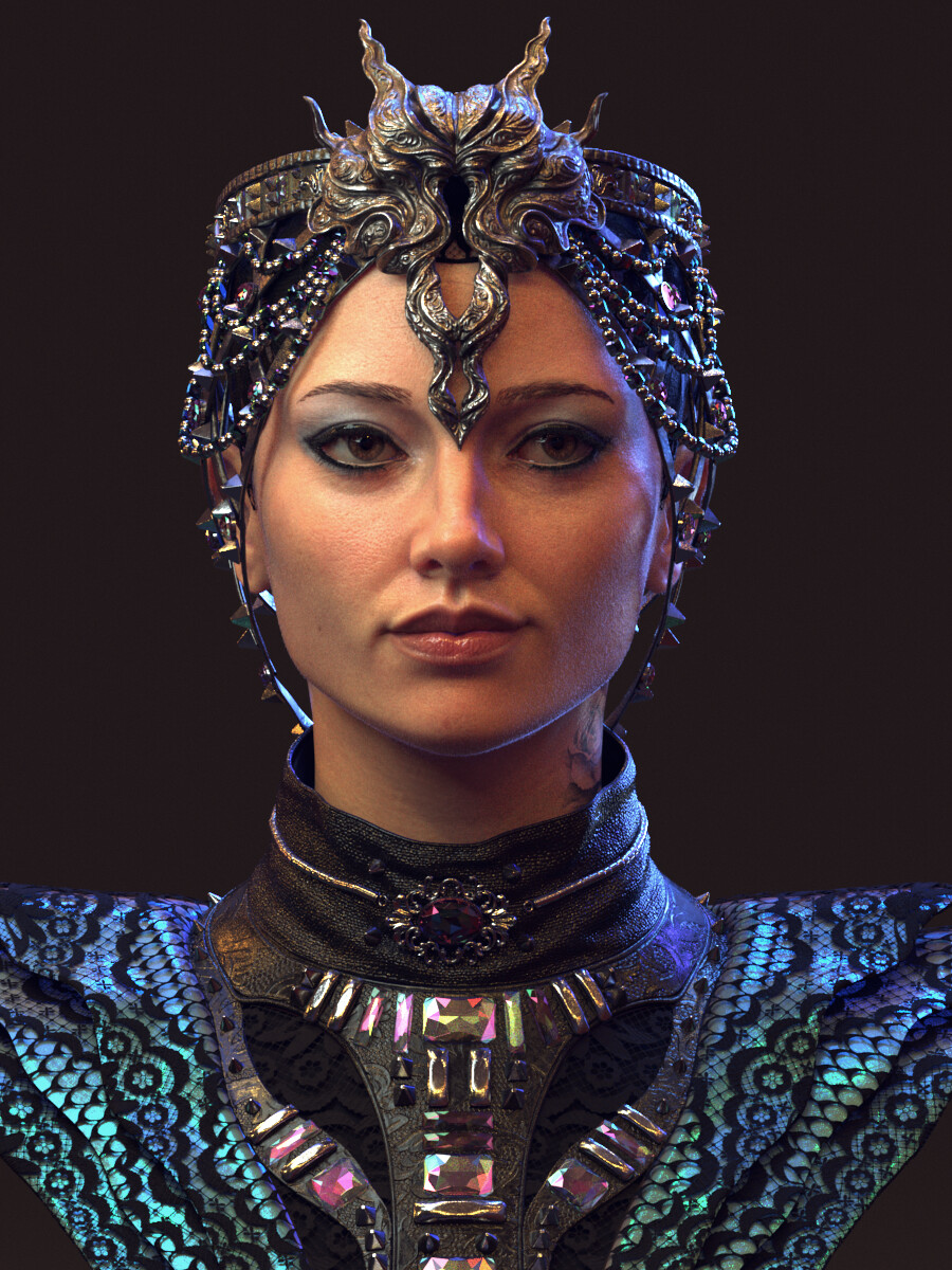 ArtStation - Realistic Female Character Portrait