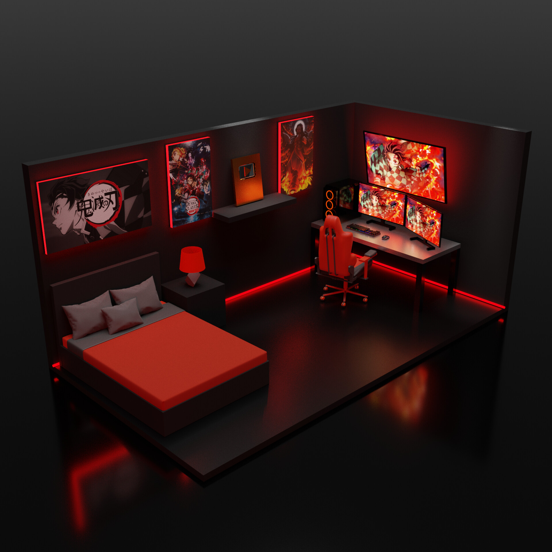 Red And Black Gaming Setup 3D Model | atelier-yuwa.ciao.jp Red And Black Gaming Setup 3D Model | atelier-yuwa.ciao.jp