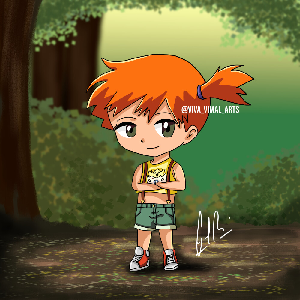 ArtStation - digital artwork - pokemon misty