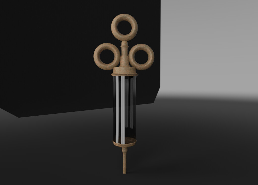 Ben Luke Parsons - worn Victorian syringe