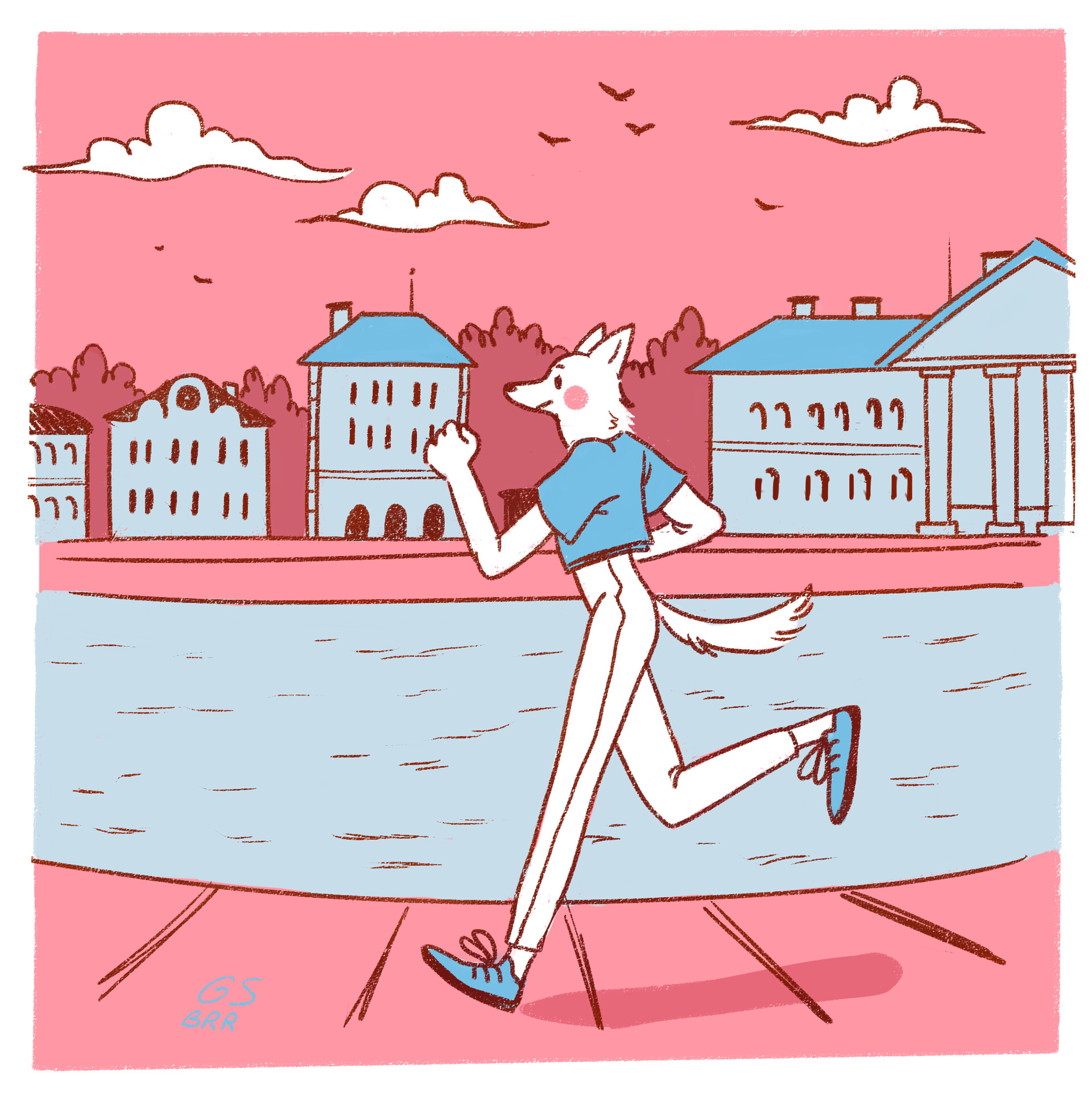 ArtStation - morning running