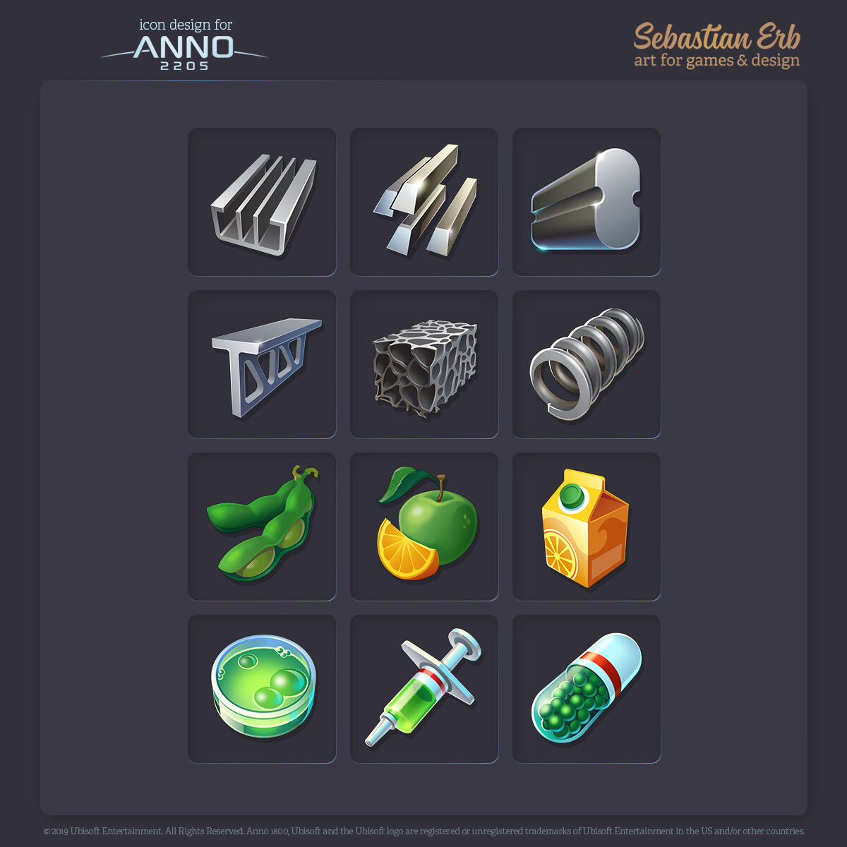 ArtStation - Vector icon design for ANNO 2205