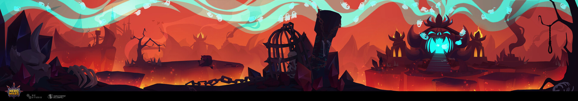 ArtStation - Background from Hell for Hero Wars