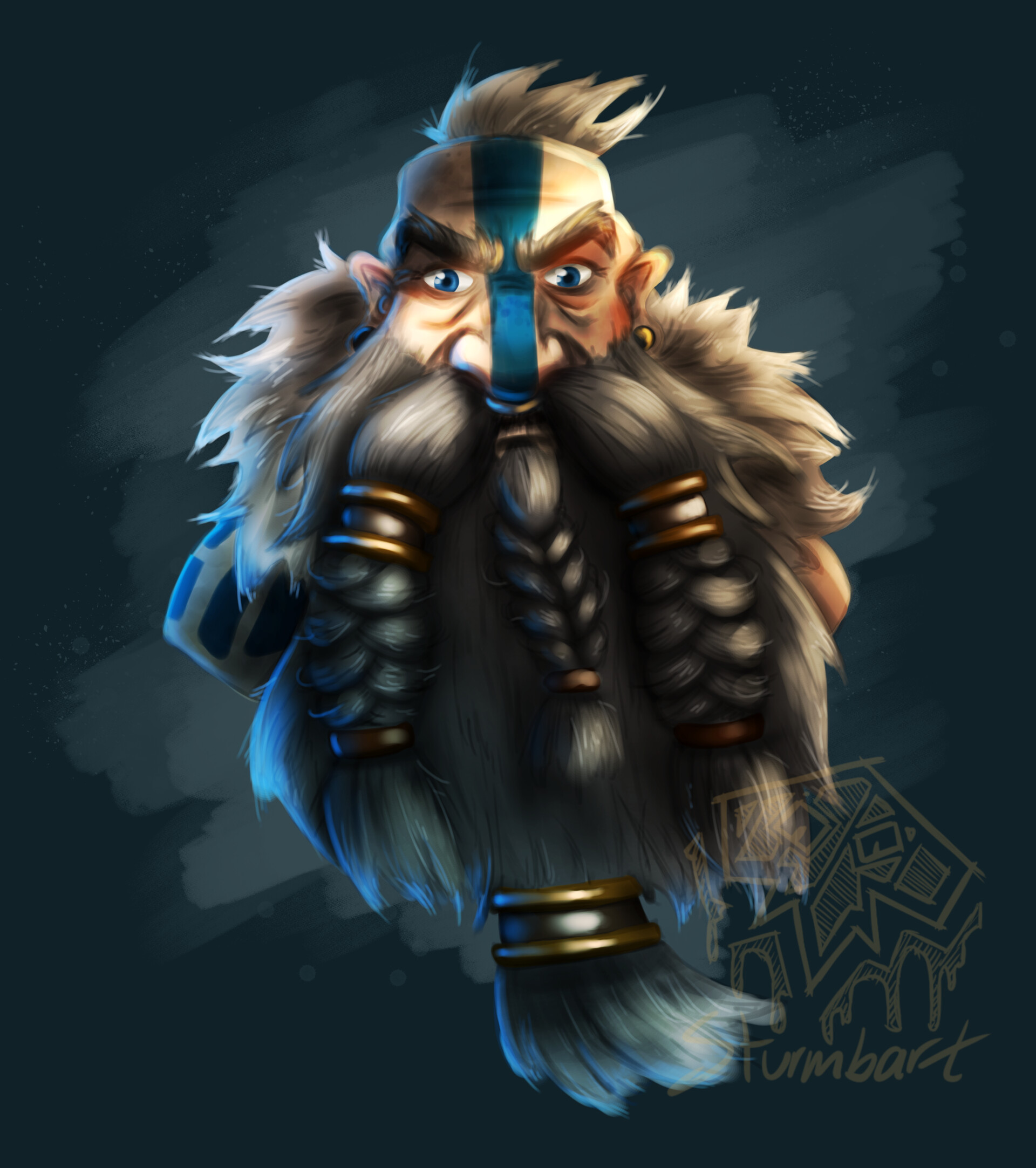 ArtStation - Wildhammer Dwarf shaman