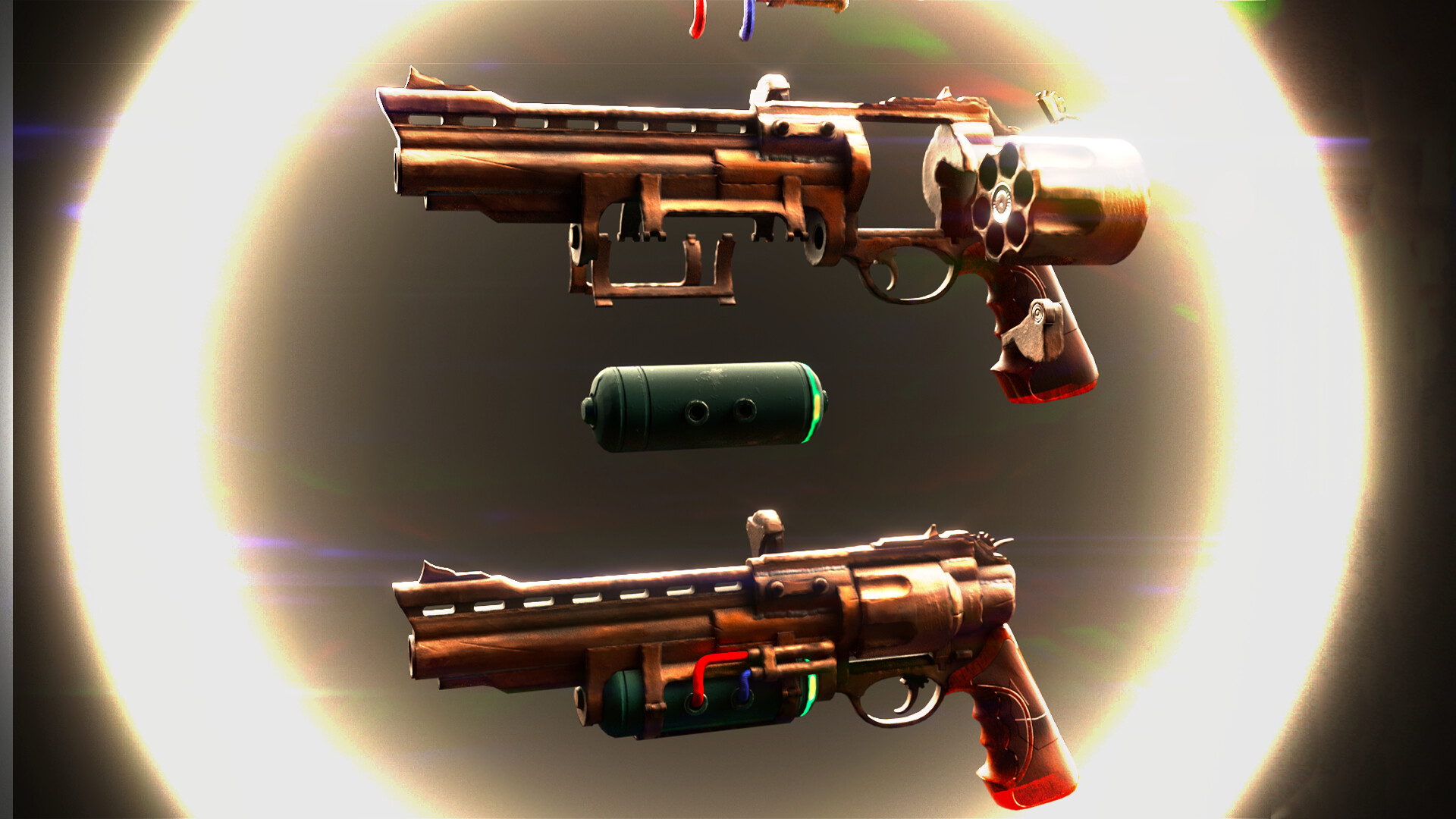 ArtStation - Steampunk revolver