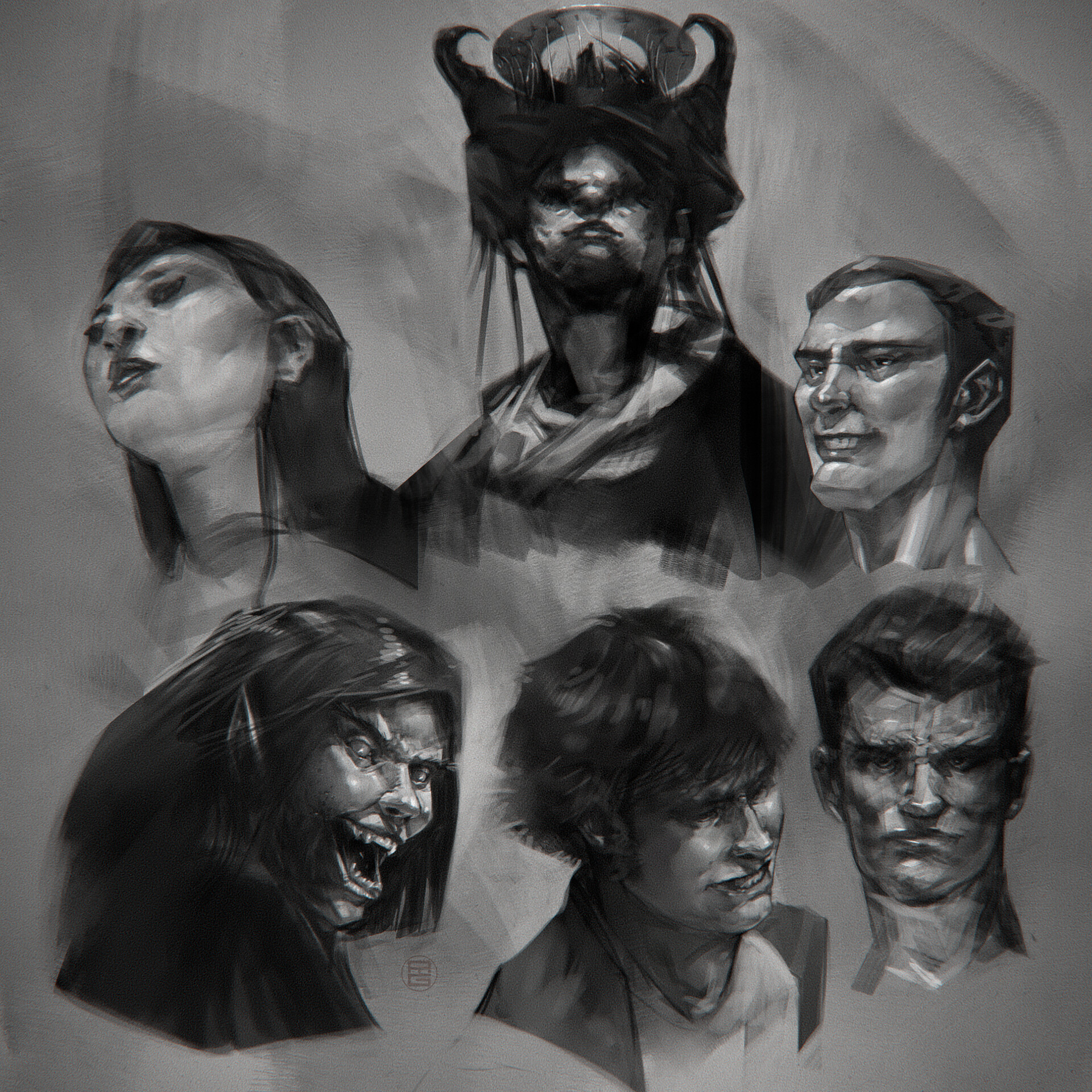 ArtStation - Sketching faces from memory