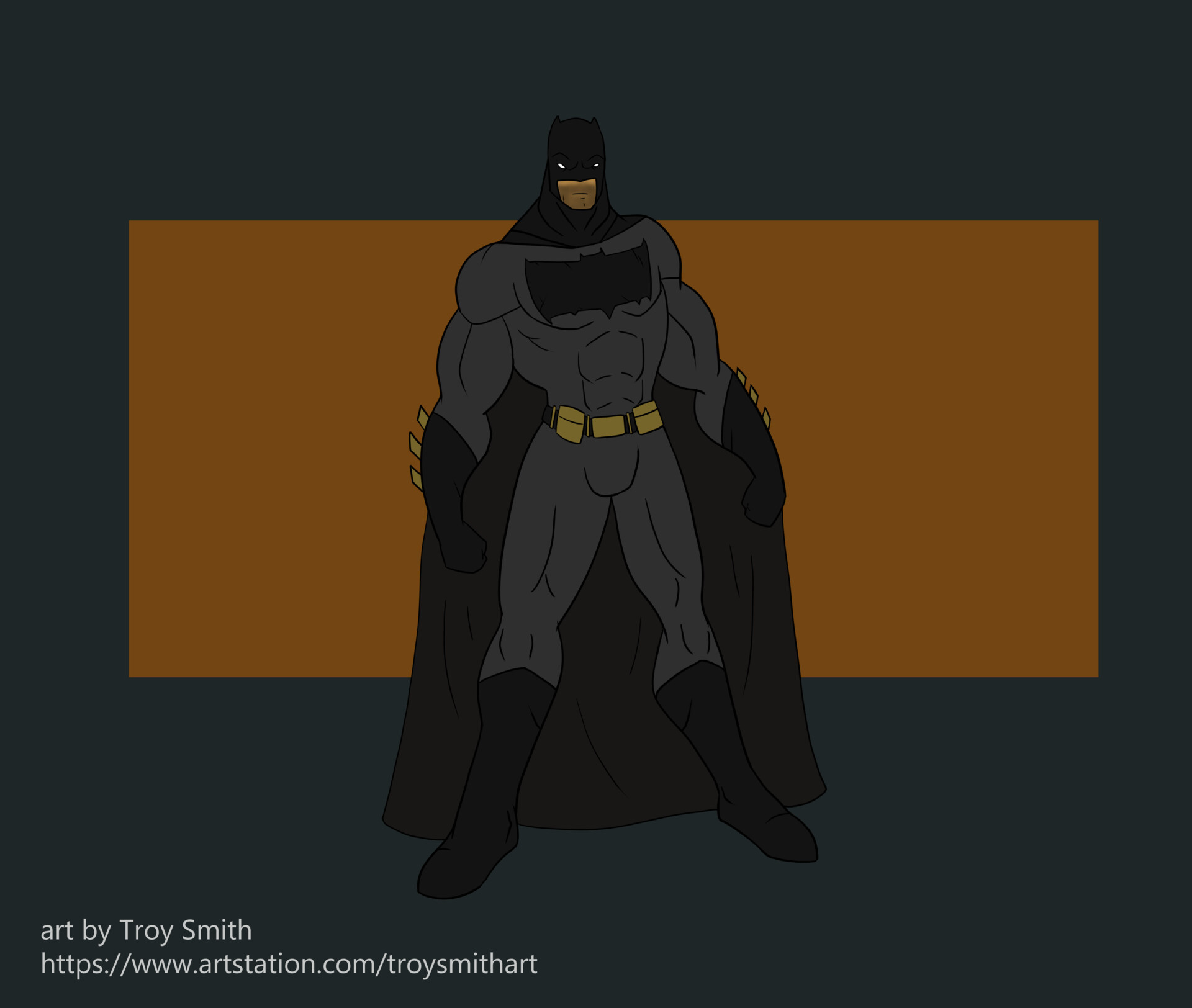 how to draw batman ben affleck