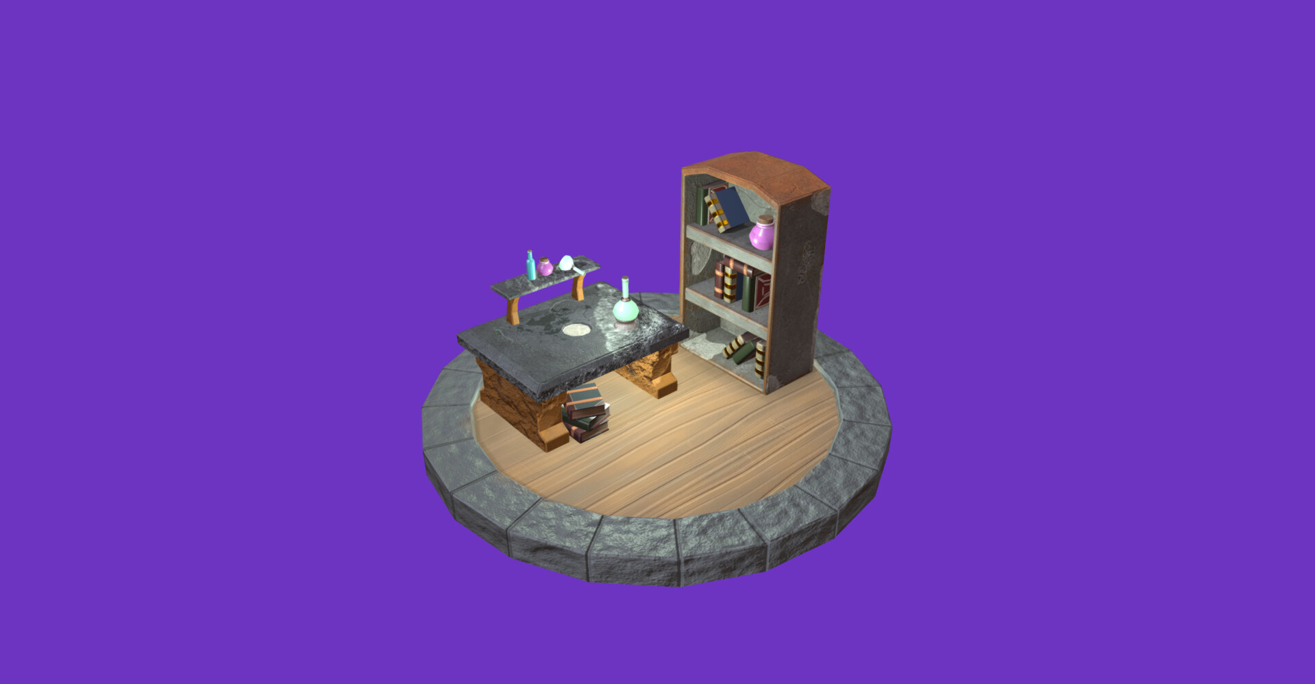 ArtStation - Alchemist Workshop Environment Scene