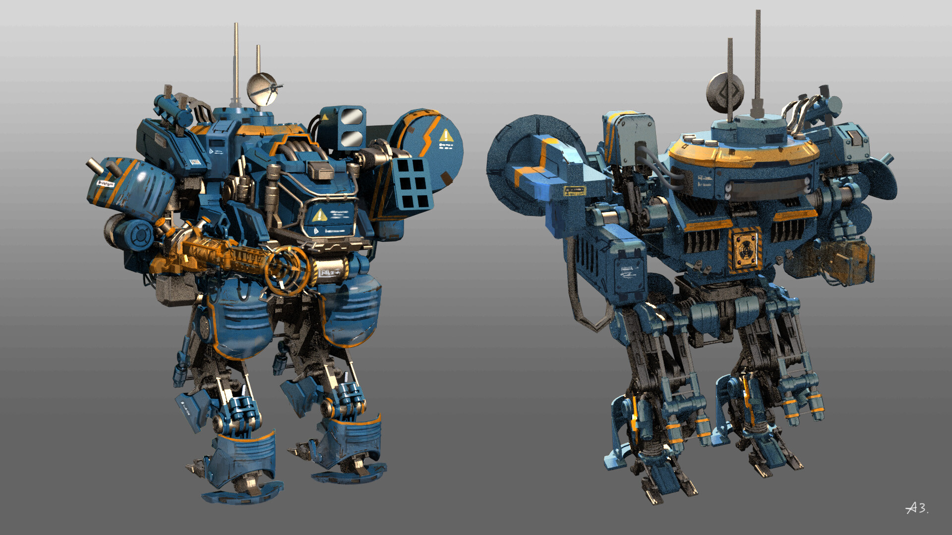 ArtStation - Mech Design 03 for Code51:Mecha Arena