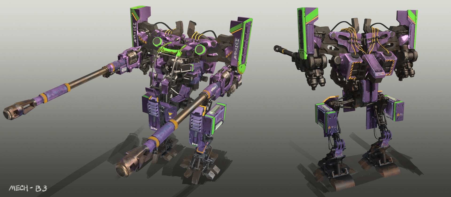 ArtStation - Mech Design 07 for Code51:Mecha Arena