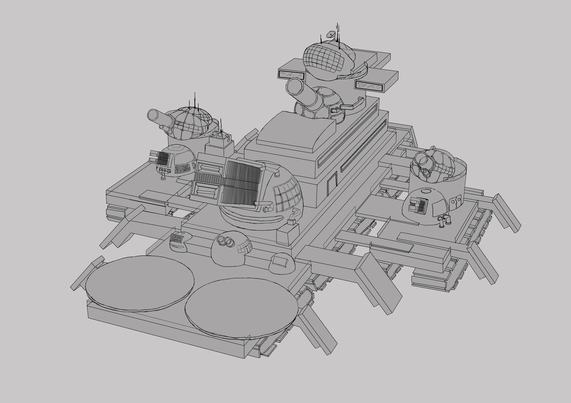 ArtStation - Military traction city concept