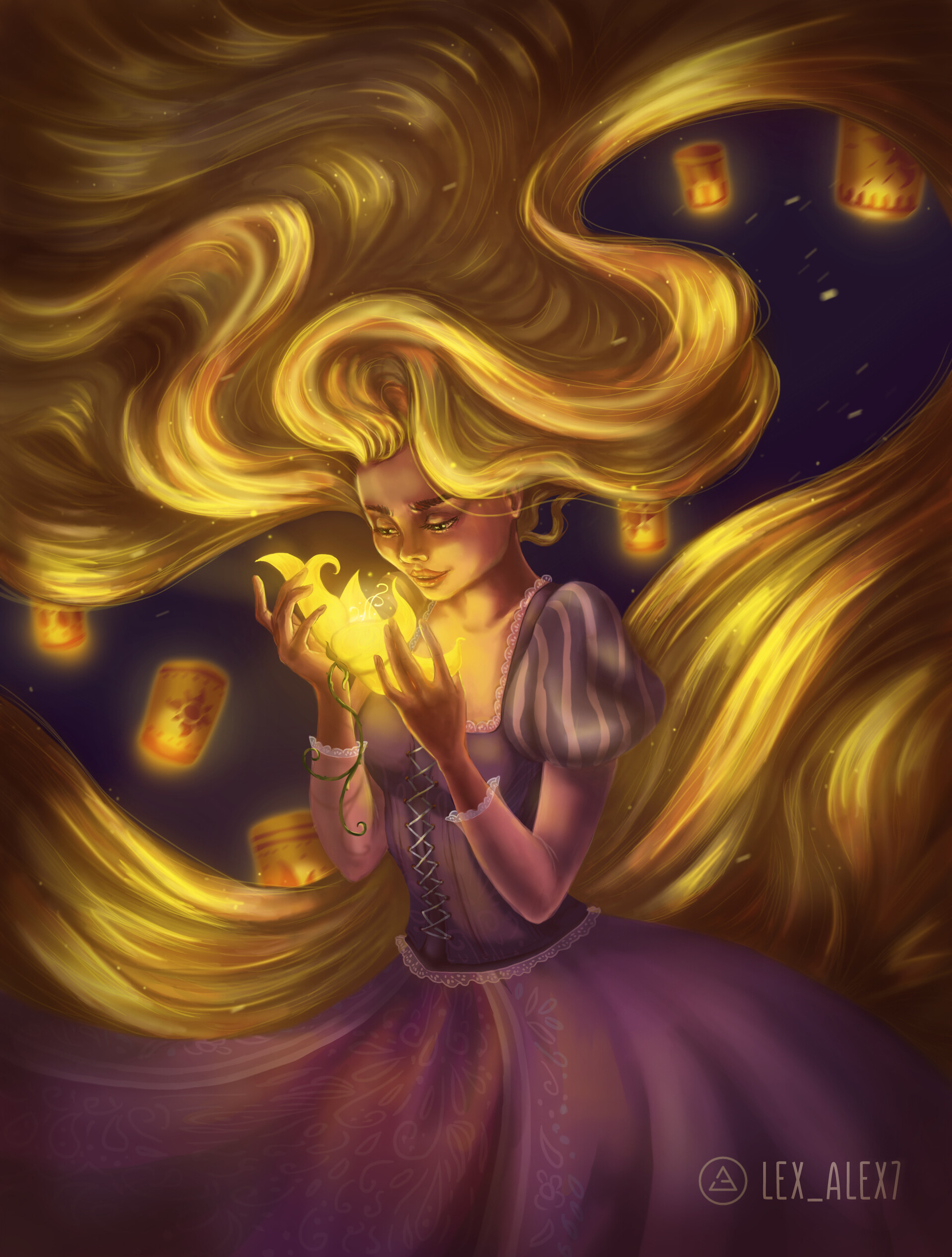 ArtStation - Rapunzel - Tangled